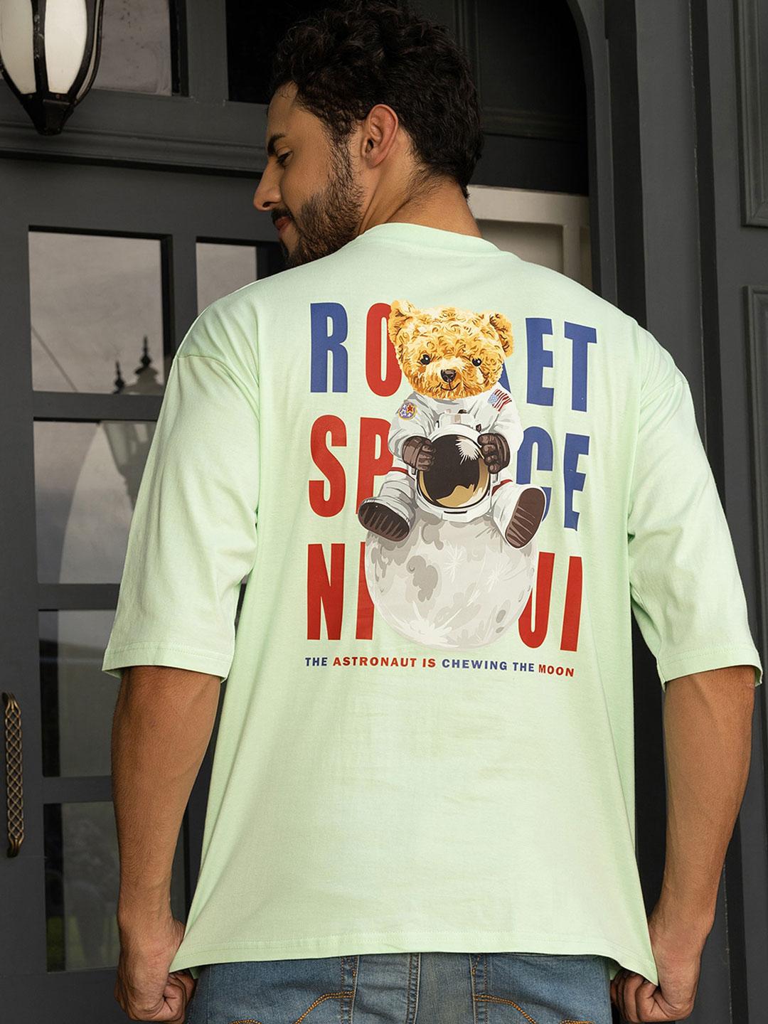 Buy Gavin Paris Typography Printed Cotton Drop Shoulder Sleeves ...