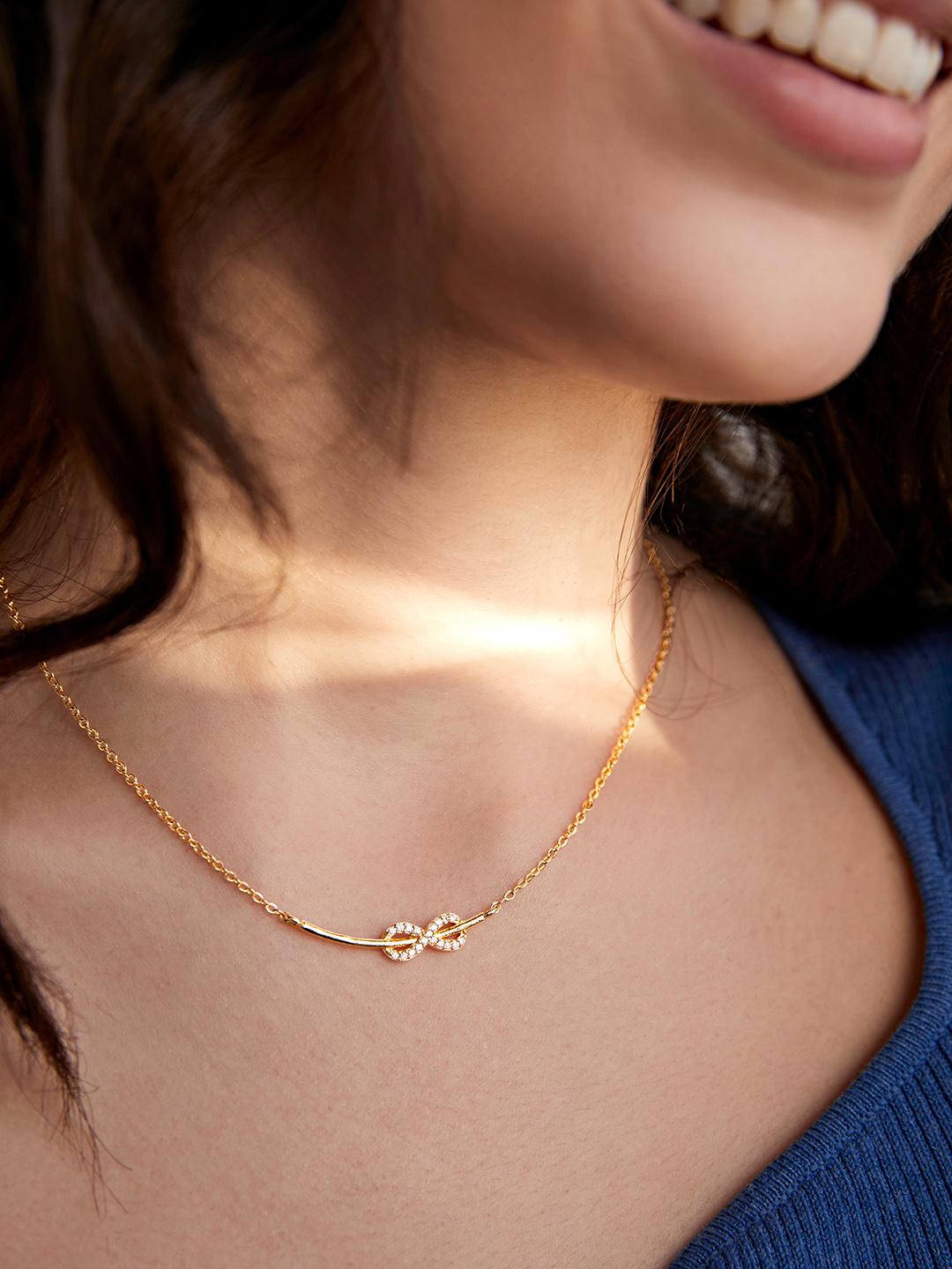 Buy AIKA BY MINUTIAE Gold Plated Brass Chain - Necklace And Chains for ...