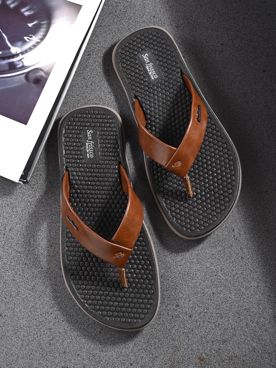 Buy San Frissco Men Open Toe Flexible Comfortable Sole Comfort Sandals ...