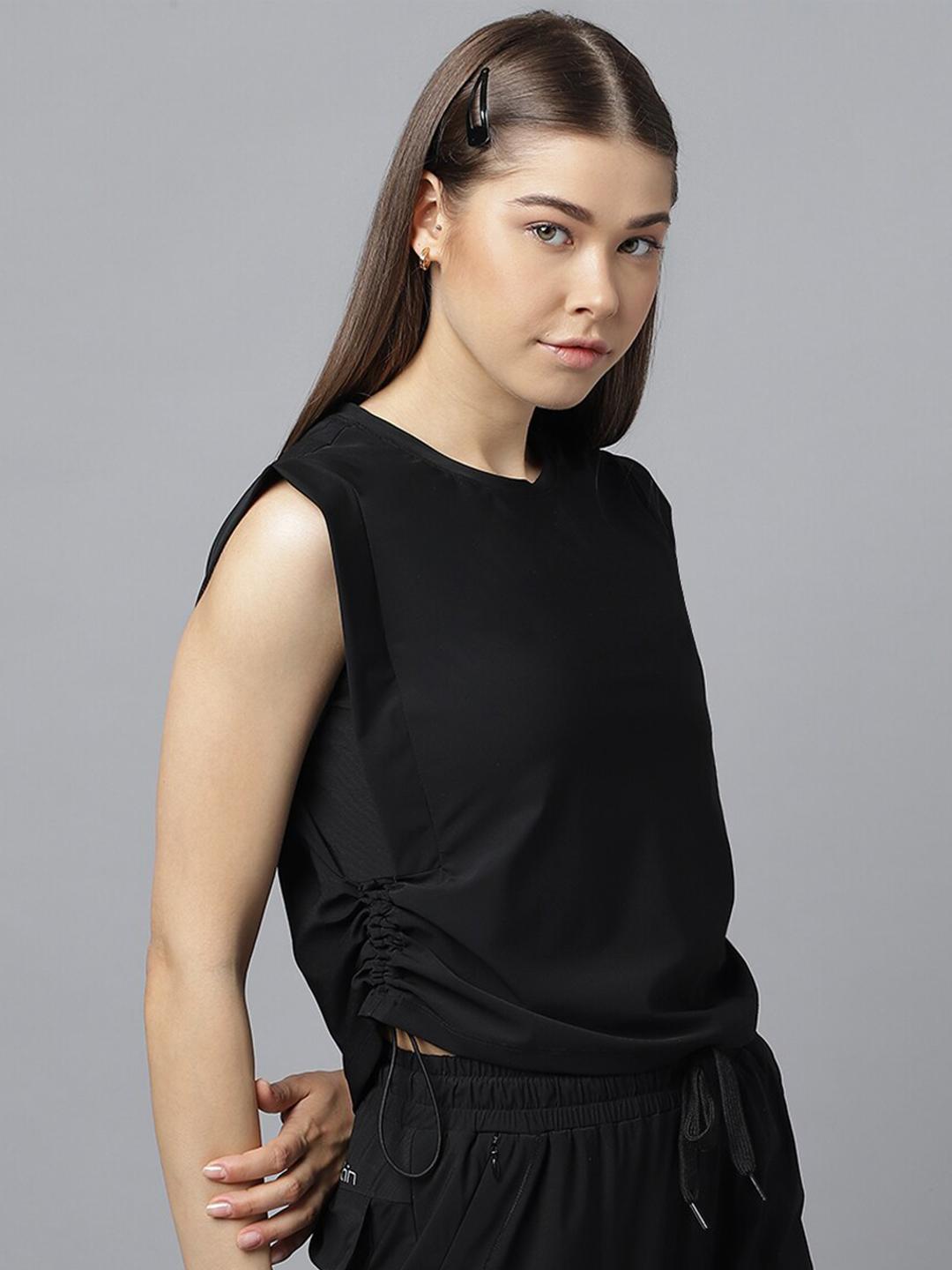 Buy Fitkin Ruched Gathered Top - Tops for Women 23456434 | Myntra