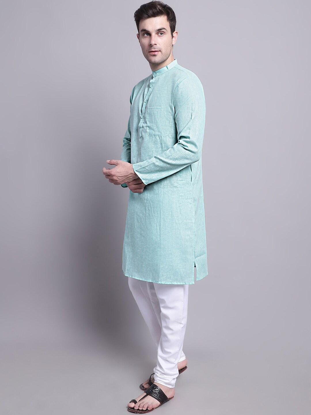Buy Jompers Pure Cotton Kurta With Churidar - Kurta Sets for Men ...