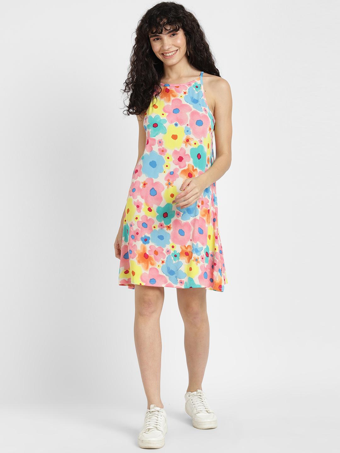 Buy ALCOTT Floral Print A Line Mini Dress - Dresses for Women 23479404 | Myntra