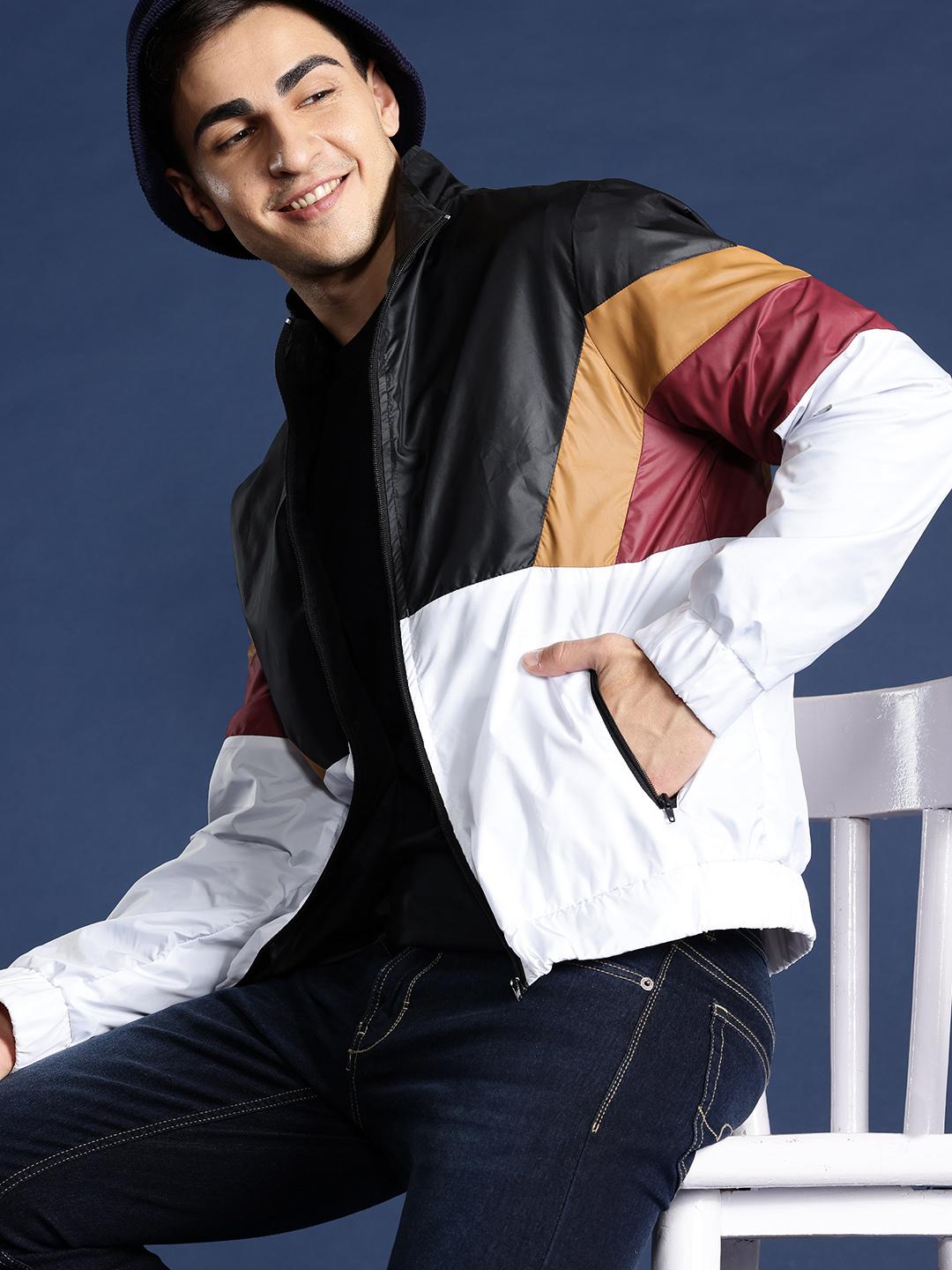 Buy Mast & Harbour Men Colourblocked Tailored Jacket - Jackets for Men ...