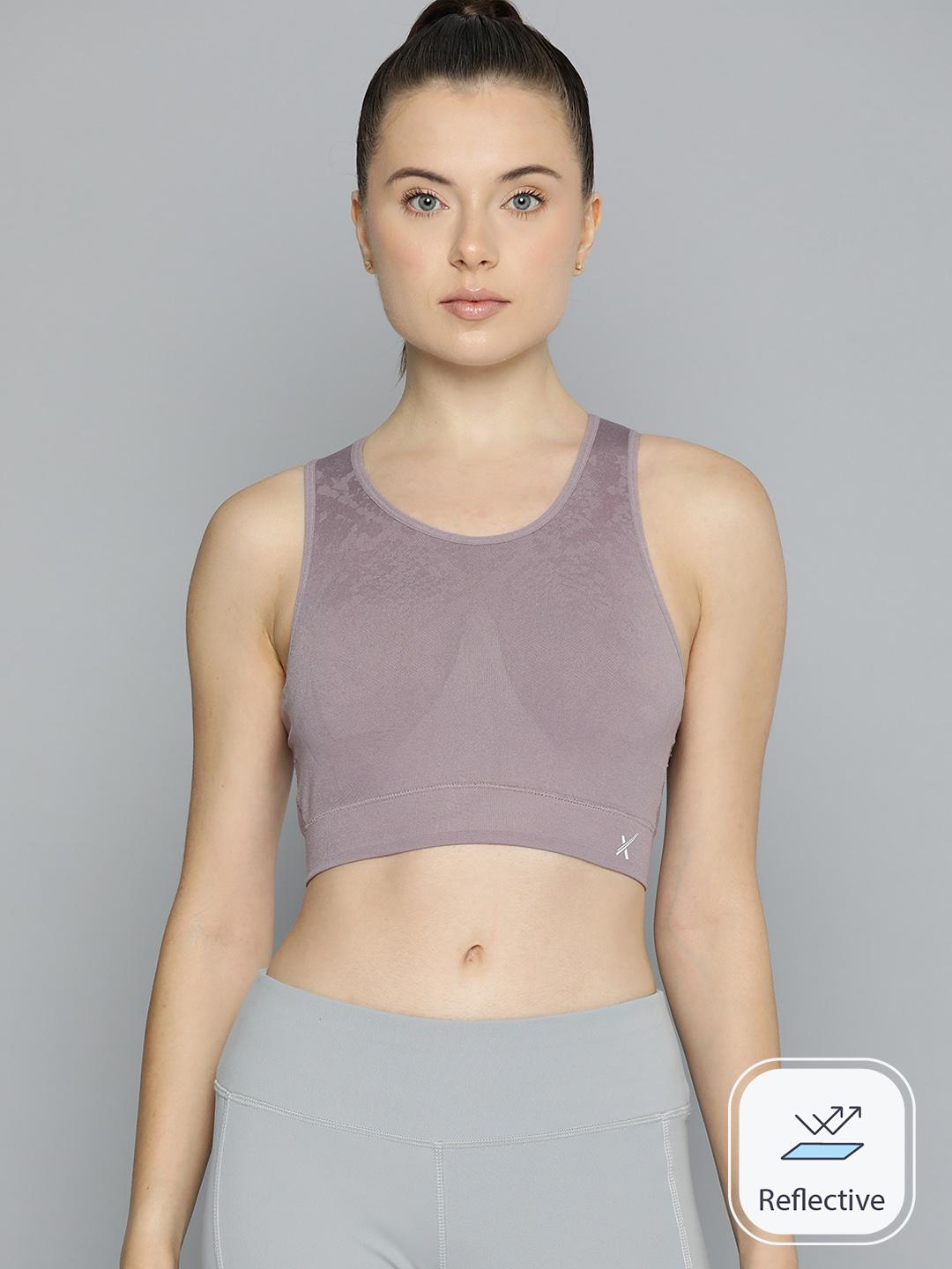 Buy HRX By Hrithik Roshan Seamless Full Coverage Lightly Padded Workout ...