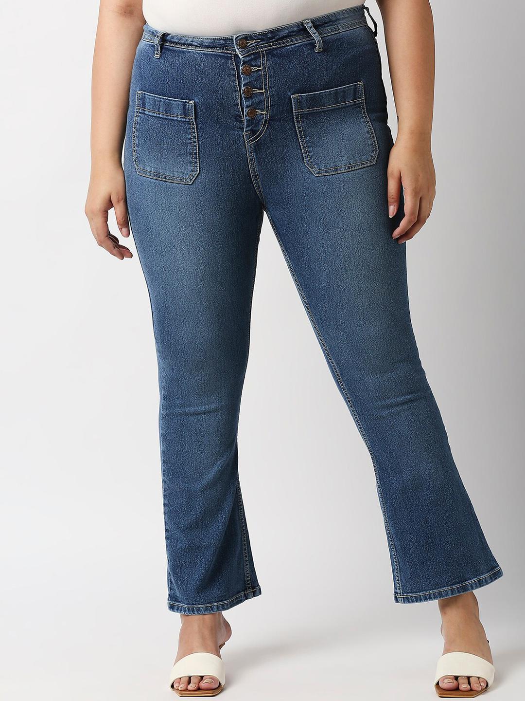 Buy Freeform By High Star Women Plus Size Bootcut High Rise Light Fade ...