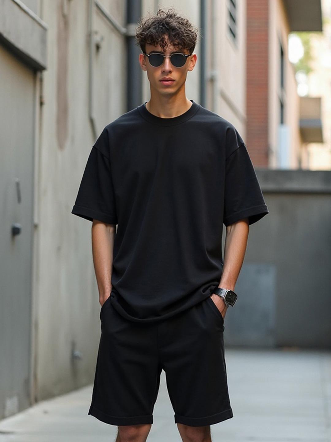 Buy Mad Over Print Pure Cotton Oversized T Shirt With Shorts - Co Ords ...