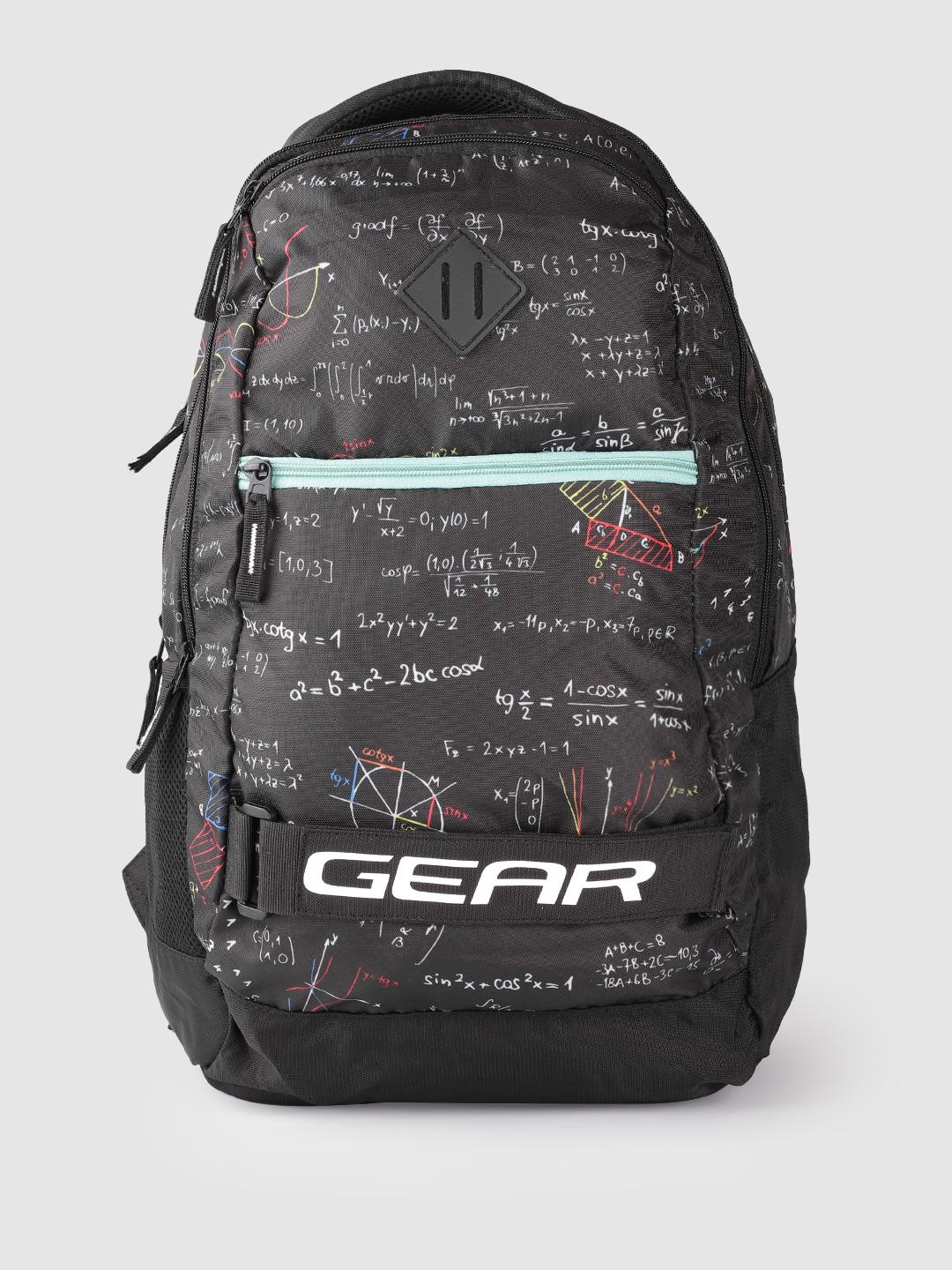 Buy Gear Unisex Typography Printed Laptop Backpack 30L - Backpacks for ...