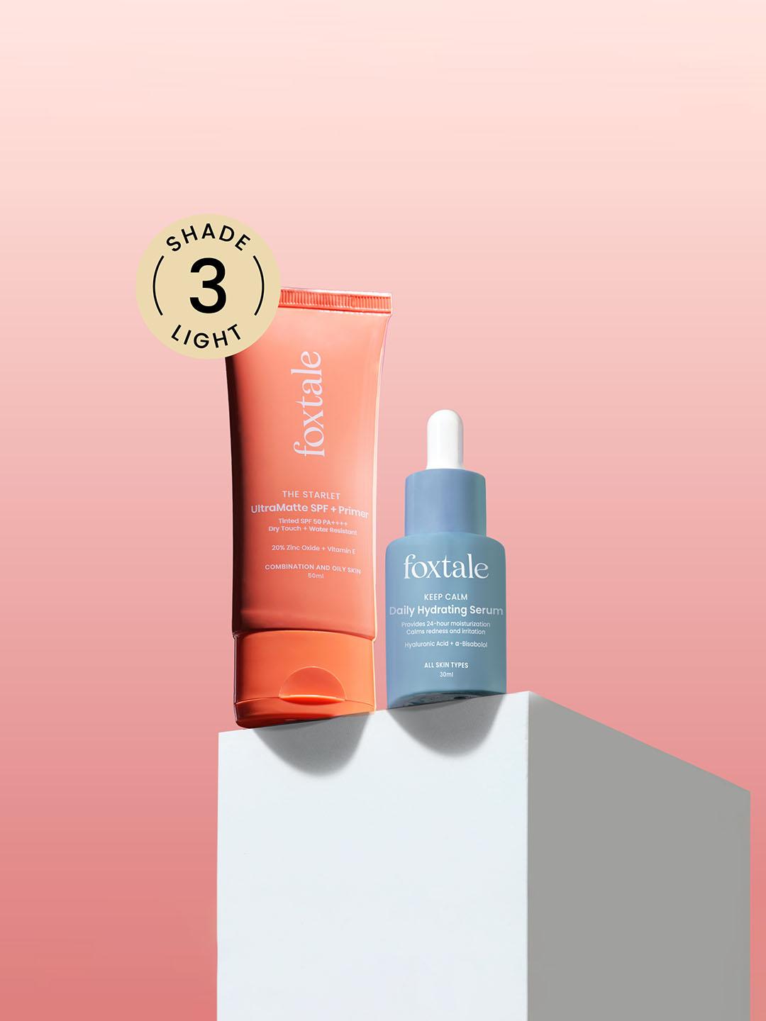 Buy FoxTale Set Of Hydrating Face Serum 30 Ml & & Ultra Matte SPF ...