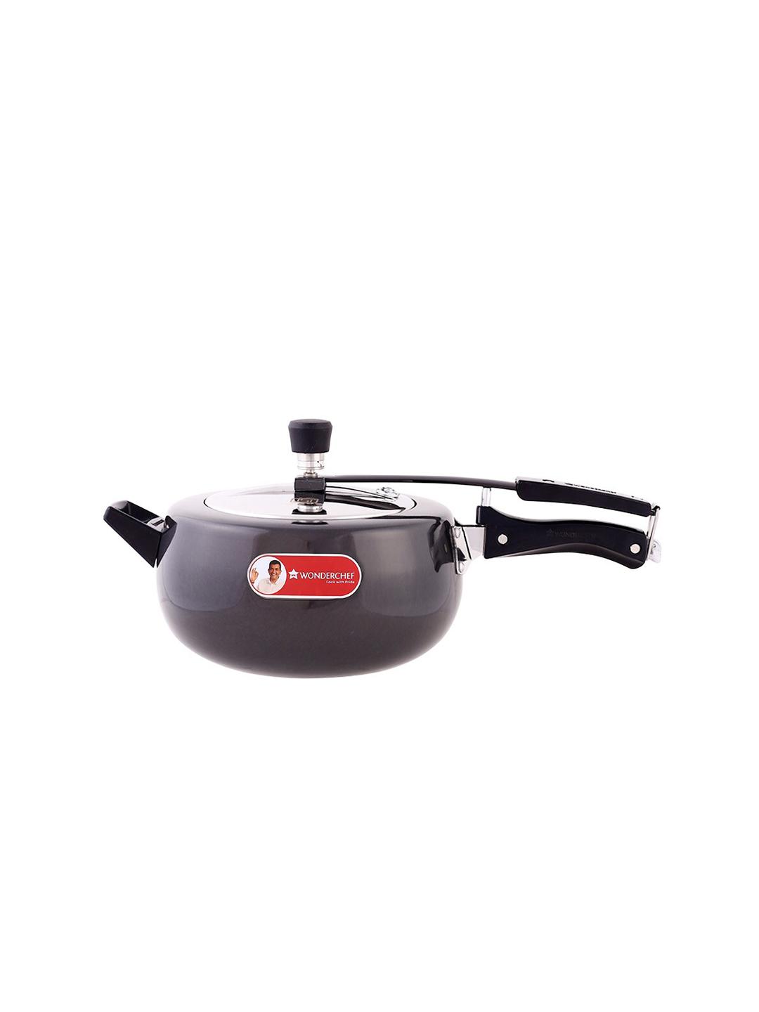 Buy Wonderchef Taurus Black Aluminium Dishwasher Safe Induction Inner ...