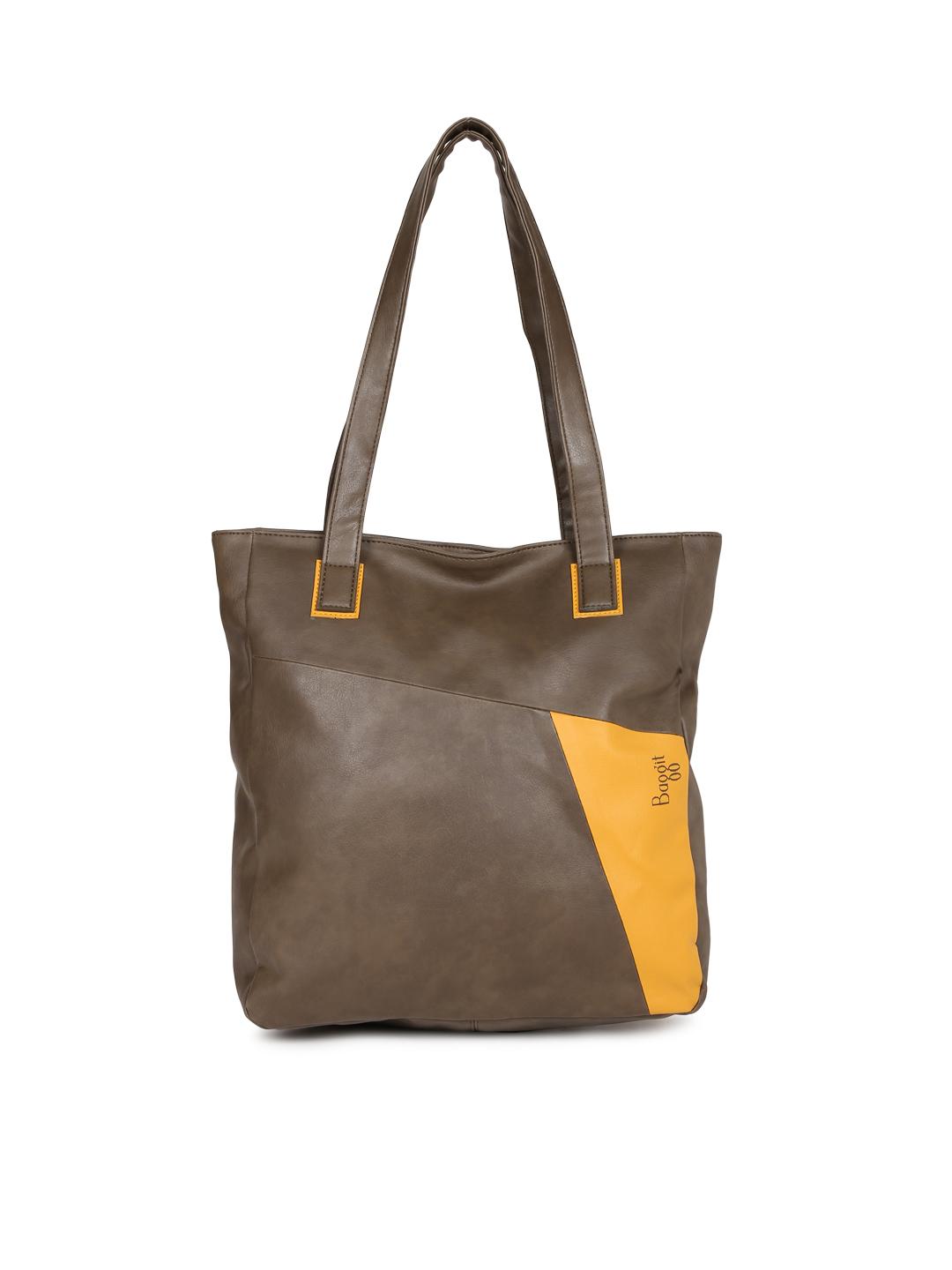 Buy Baggit Brown Colourblocked Shoulder Bag - Handbags for Women ...