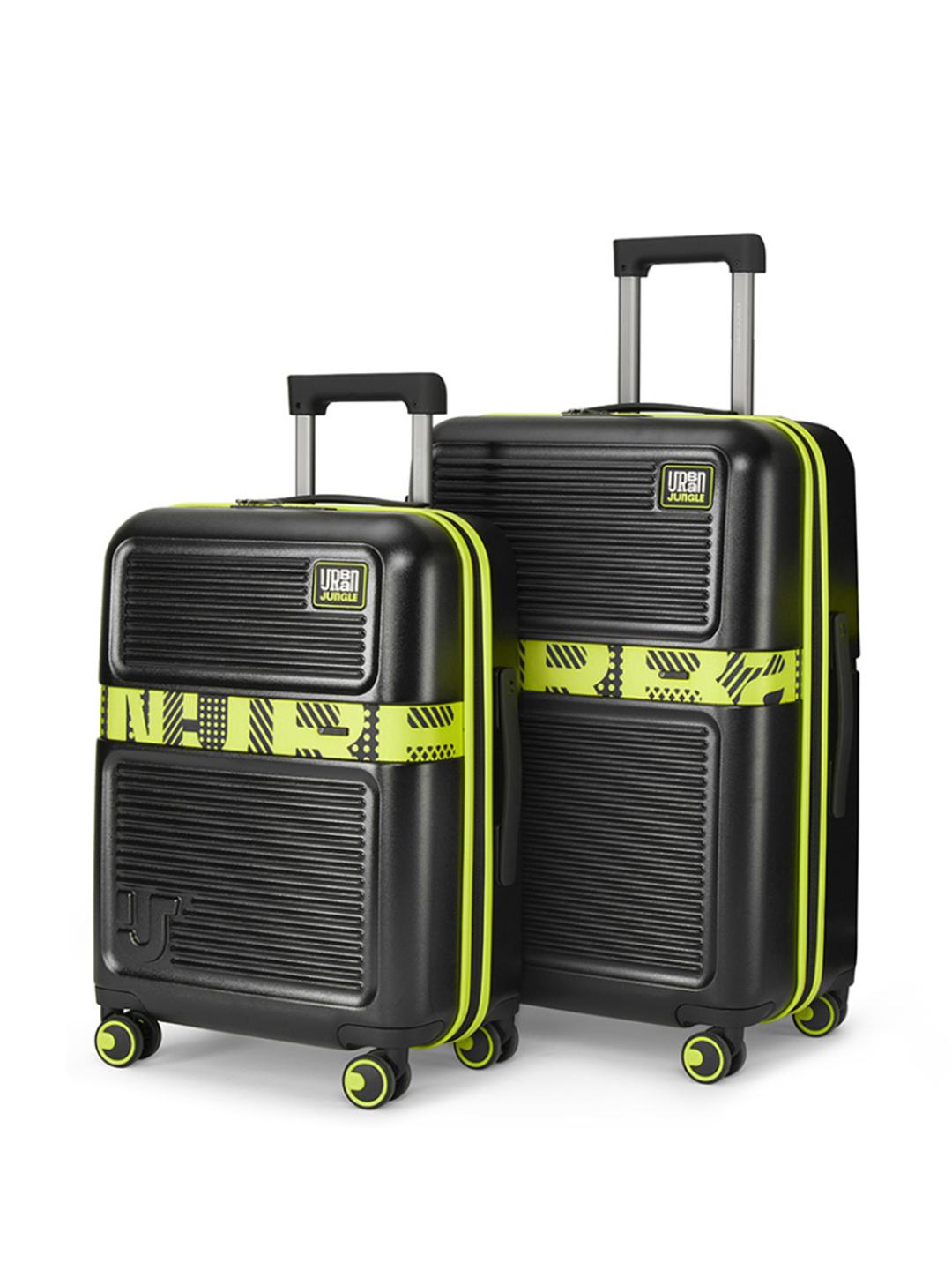 Buy Urban Jungle By Safari Midnight Glow Set Of 2 Hardside Trolley ...