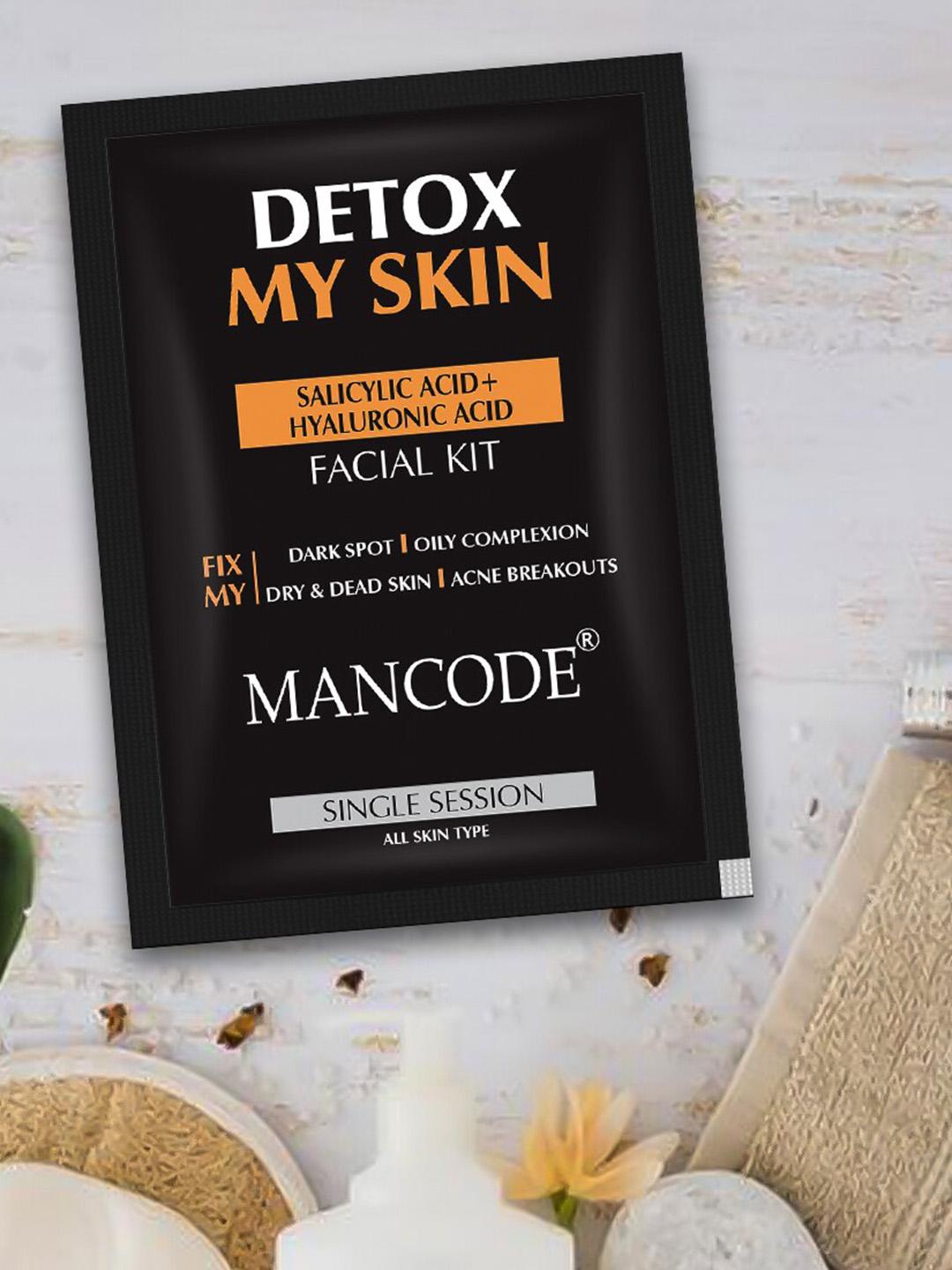 Buy MANCODE Men Detox My Skin 6 Steps Salicylic Acid & Hyaluronic Acid ...