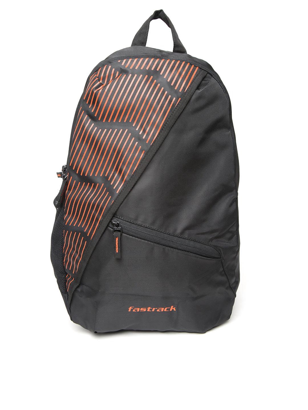 Buy Fastrack Men Black Printed Detail Backpack - Backpacks for Men ...