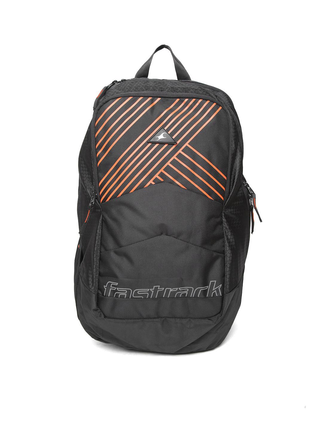 Buy Fastrack Men Black Print Detail Backpack - Backpacks for Men ...