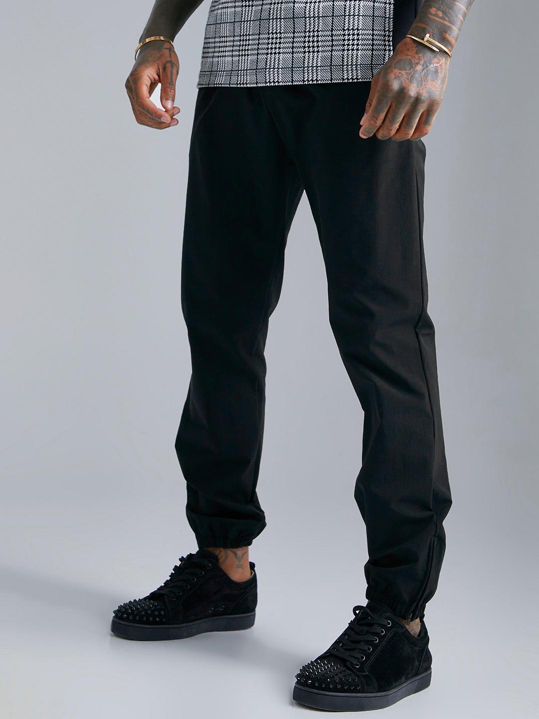 Buy BoohooMAN Slim Fit Joggers - Track Pants for Men 23753654 | Myntra