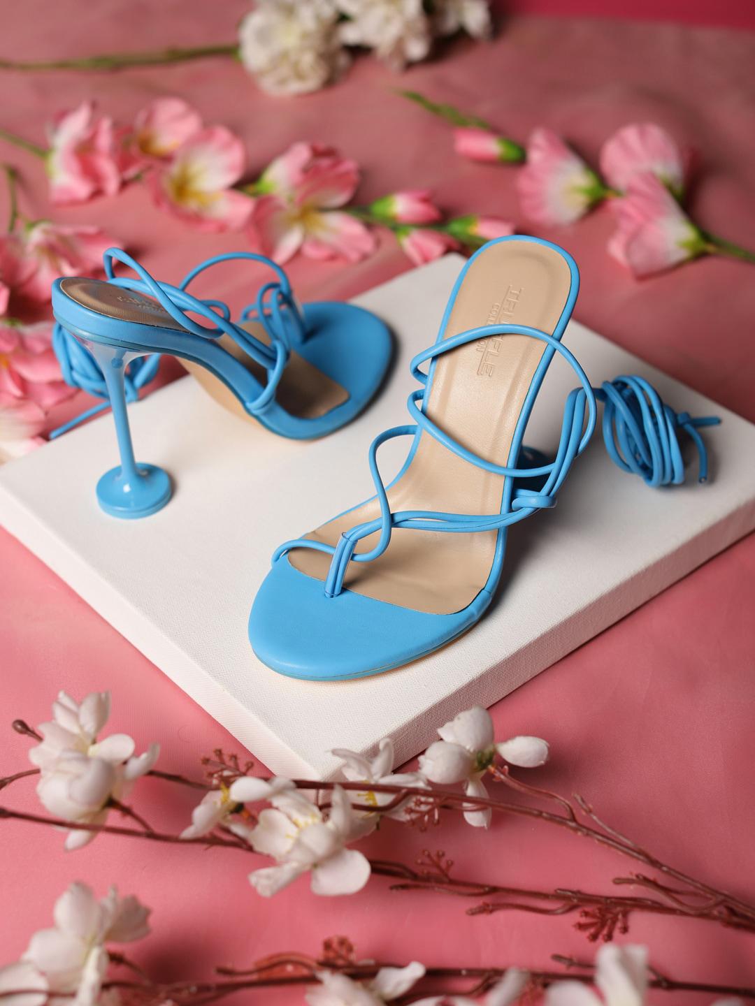 Buy Truffle Collection PU Slim Gladiators Heels - Heels for Women ...