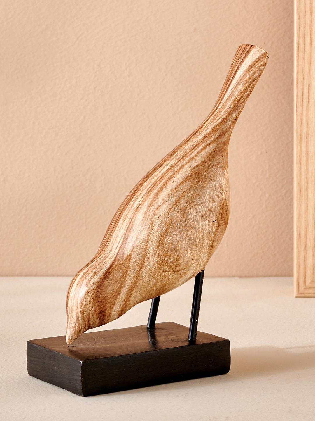 Buy Home Centre Splendid Dastkari Brown & Black Bird Figurine Showpiece ...