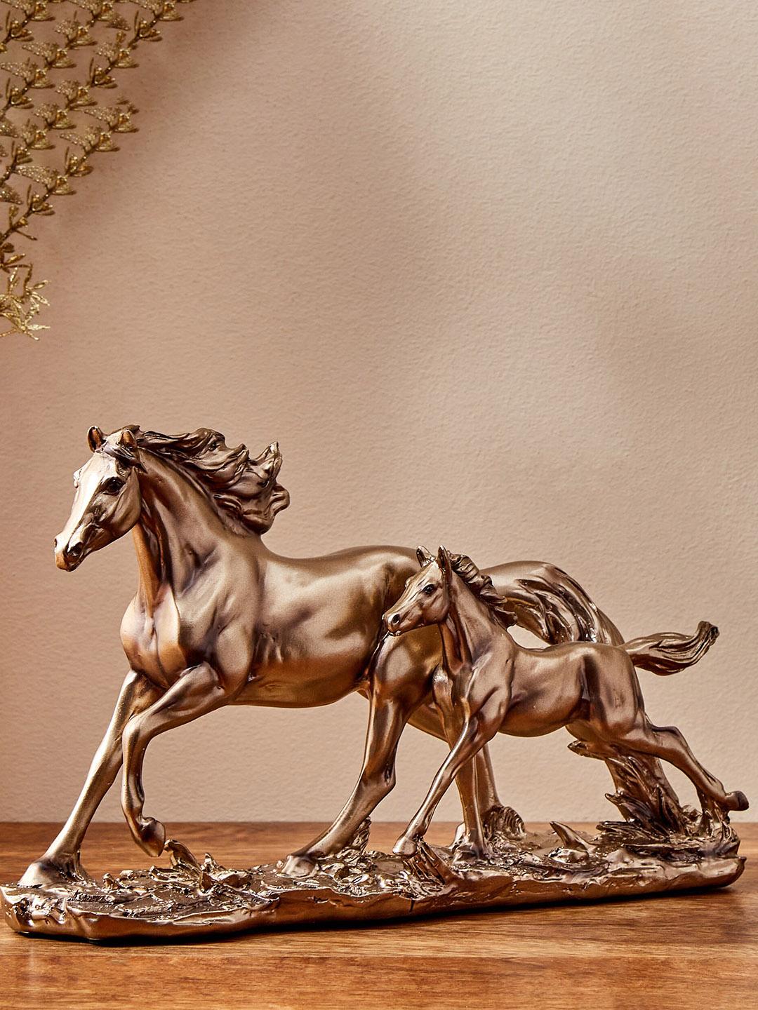 Buy Home Centre Jaguar Running Horse With Baby Showpieces - Showpieces ...