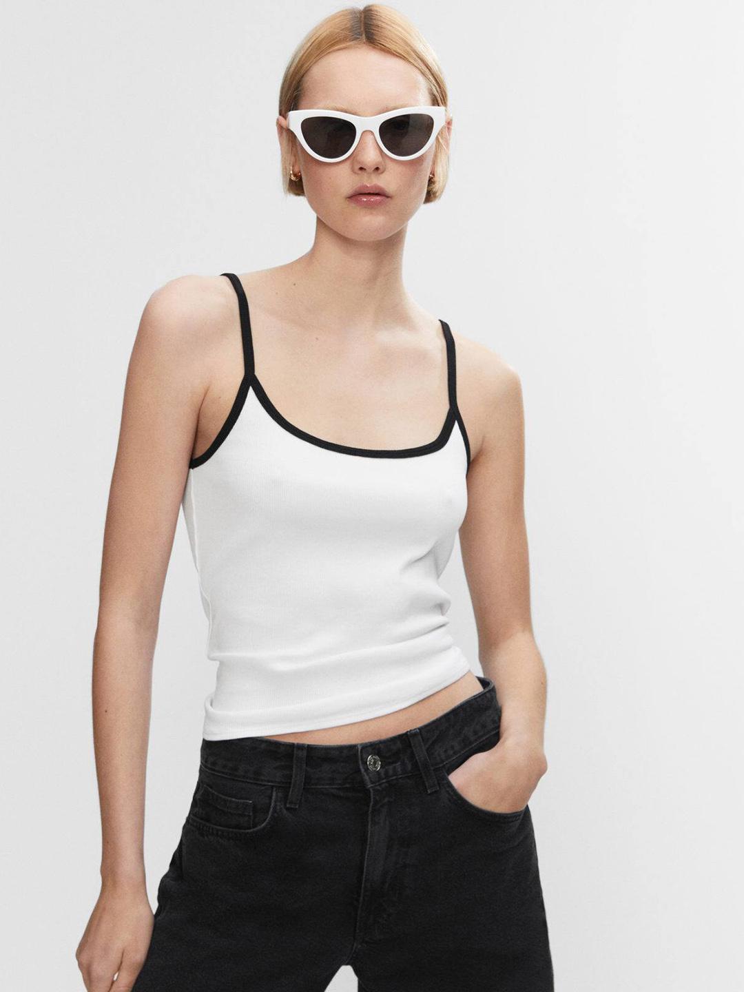 Buy MANGO Ribbed Cami Top - Tops for Women 23836314 | Myntra