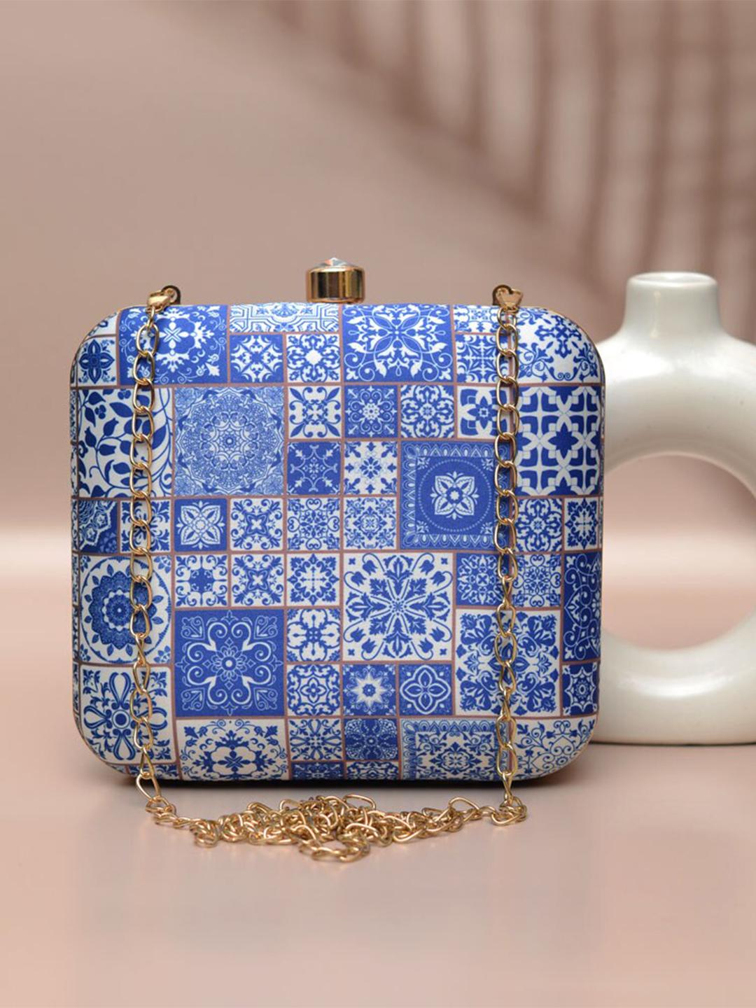 Buy ARTKLIM Printed Box Clutch With Shoulder Strap - Clutches for Women ...