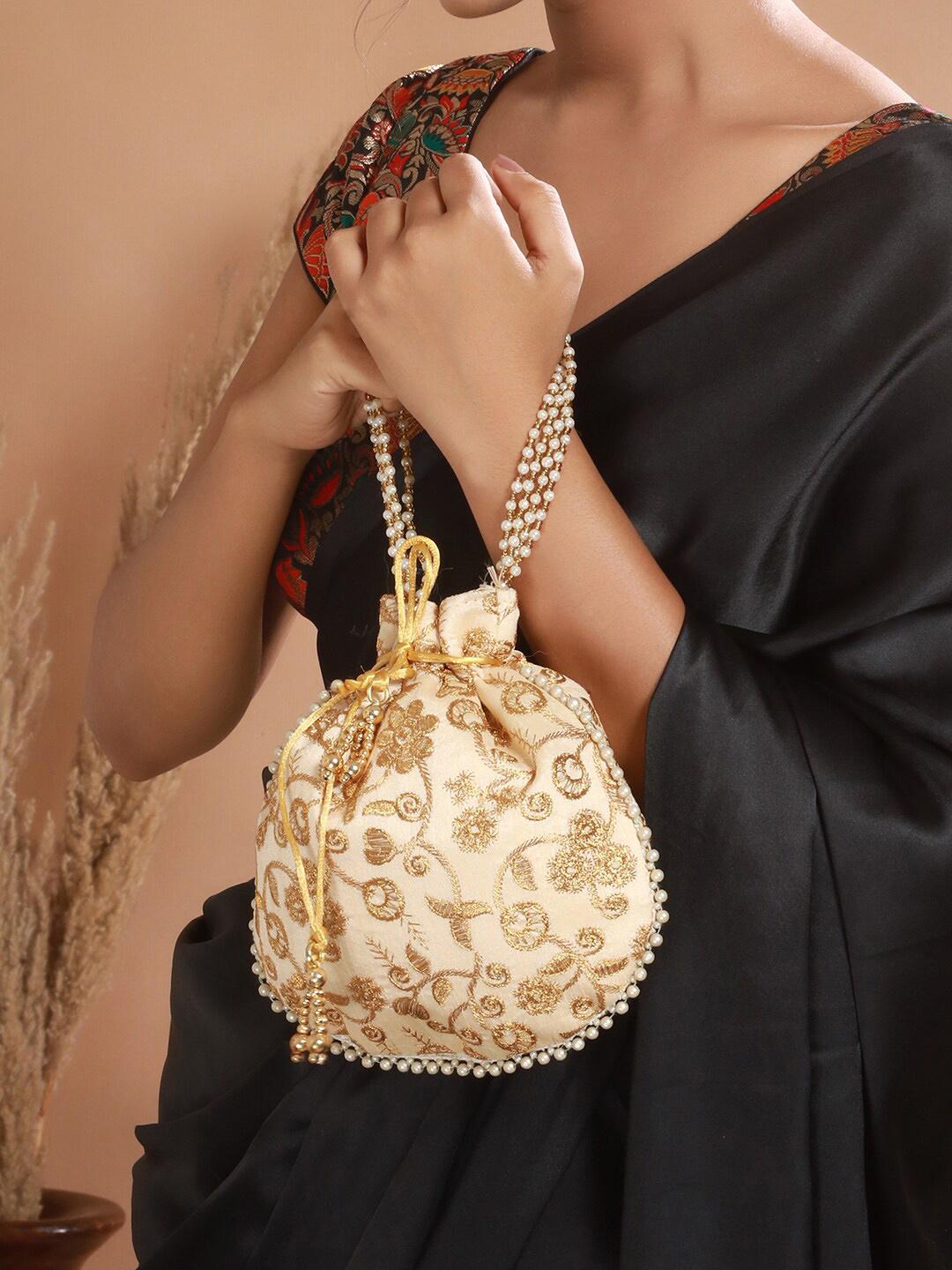 Buy Anouk Embroidered Embellished Potli Clutch - Clutches for Women ...
