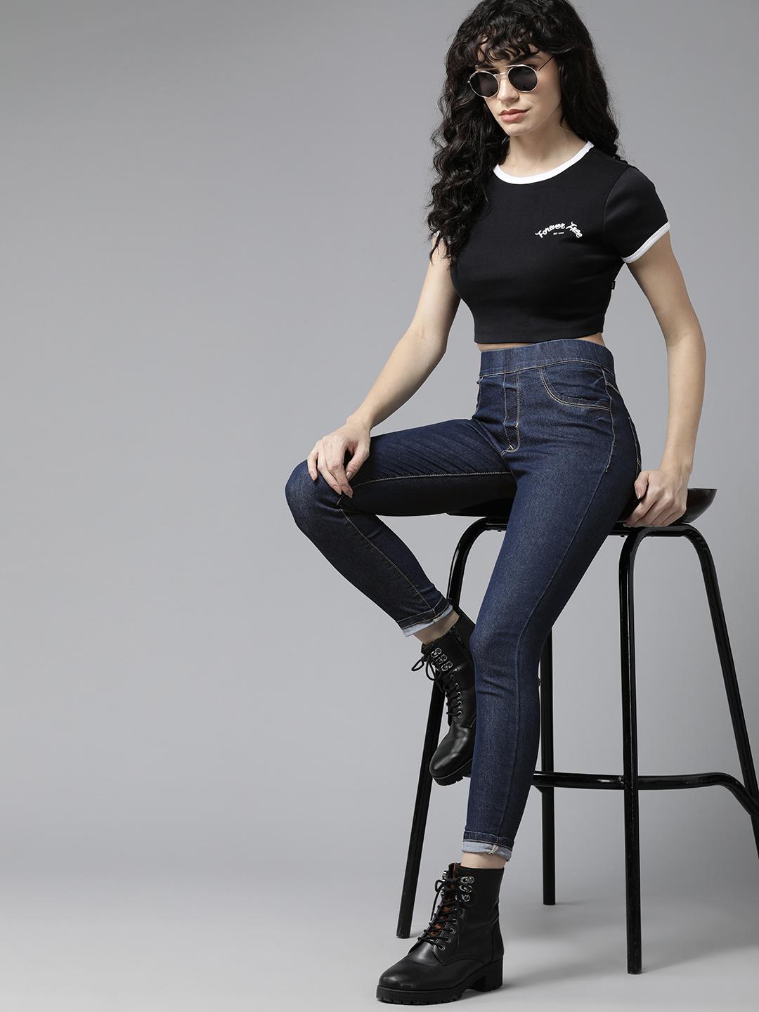 Buy The Roadster Lifestyle Co. Women Skinny Fit High Rise Stretchable ...