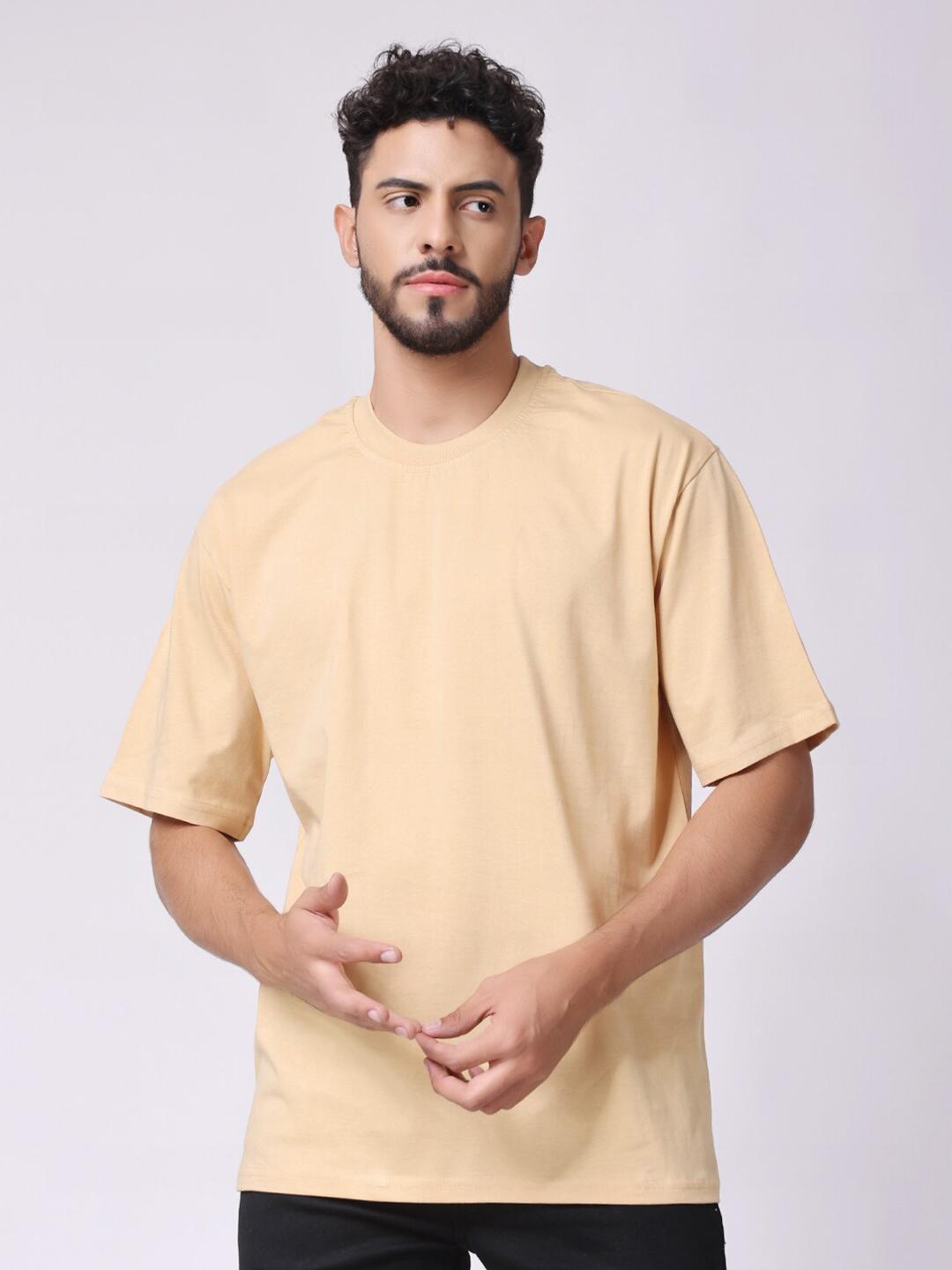 Buy The Label Bar Round Neck Oversized Cotton T Shirt - Tshirts for Men ...