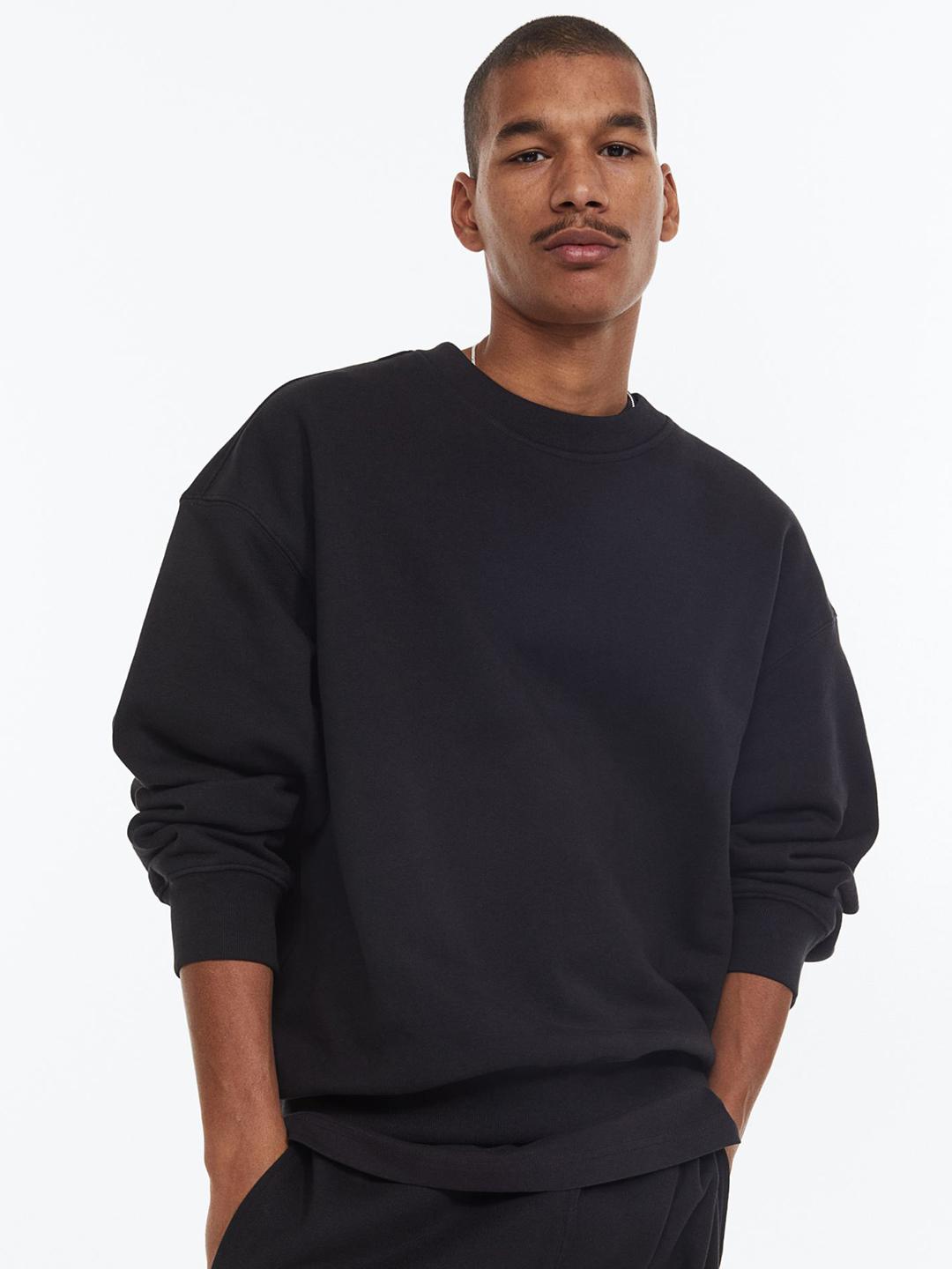 Buy COLOR CAPITAL Drop Shoulder Sleeves Oversized Sweatshirt ...