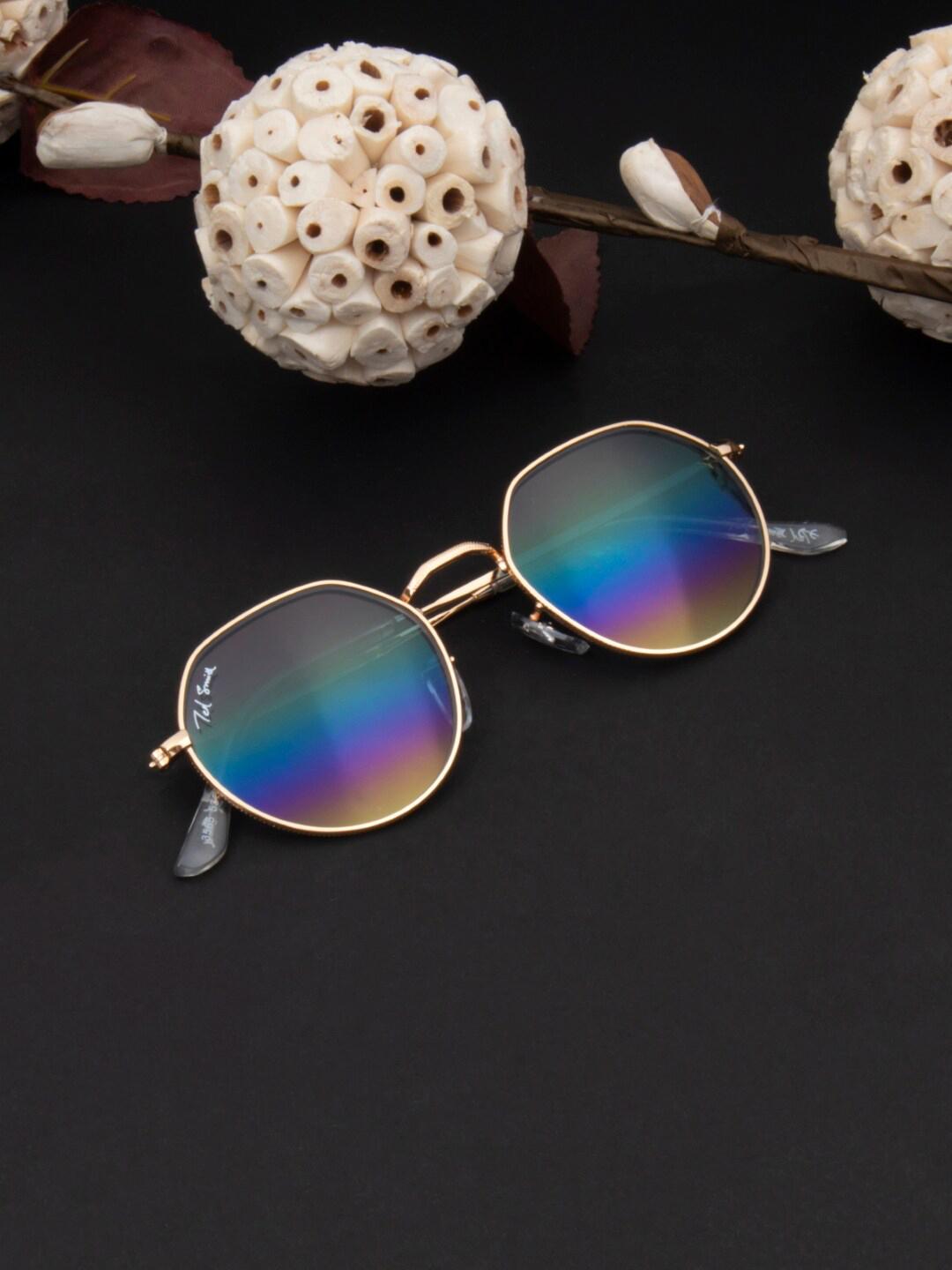 Buy Ted Smith Unisex Round Sunglasses With UV Protected Lens ...