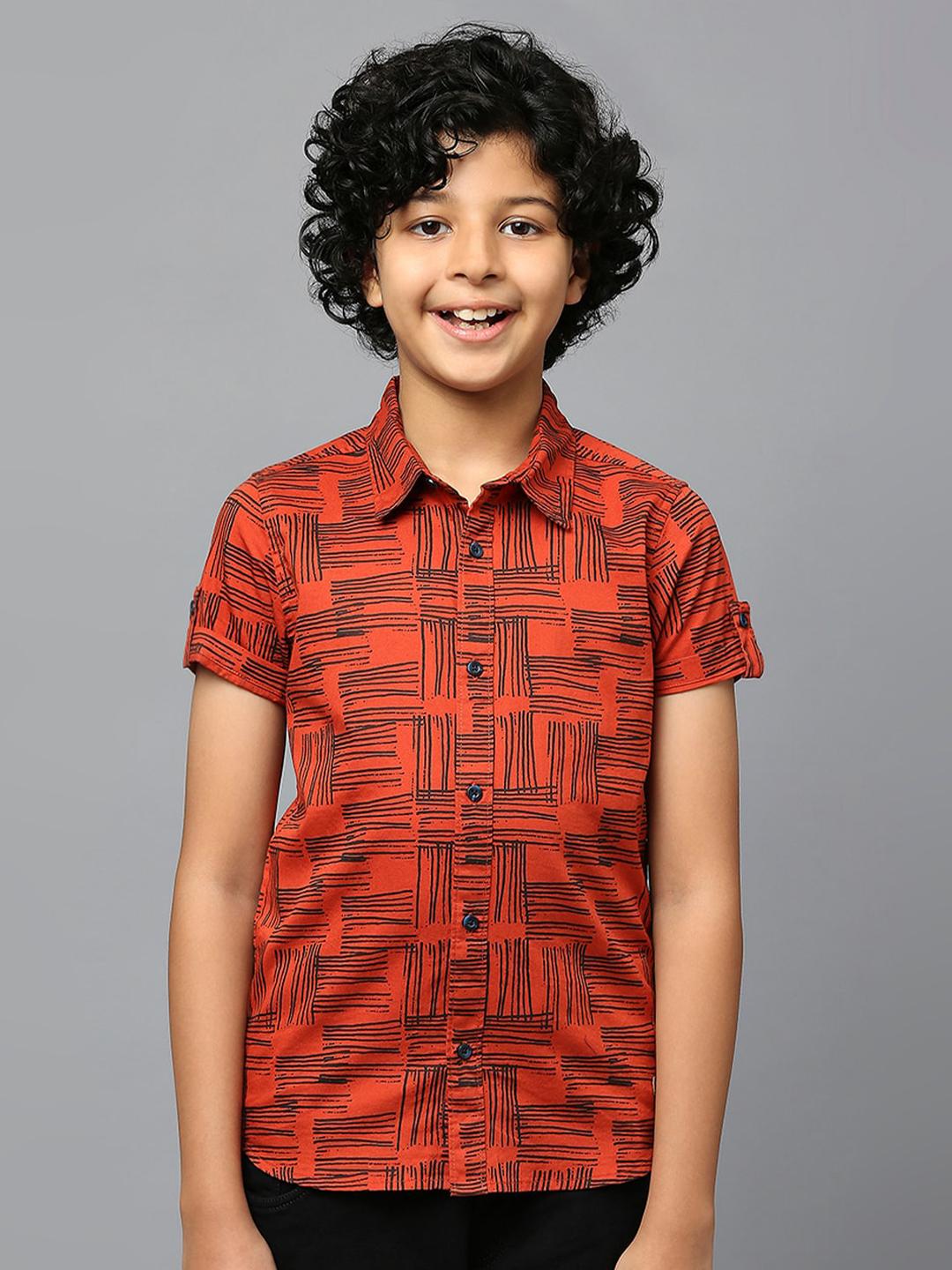 Buy Killer Boys Classic Abstract Printed Roll Up Sleeve Pure Cotton ...