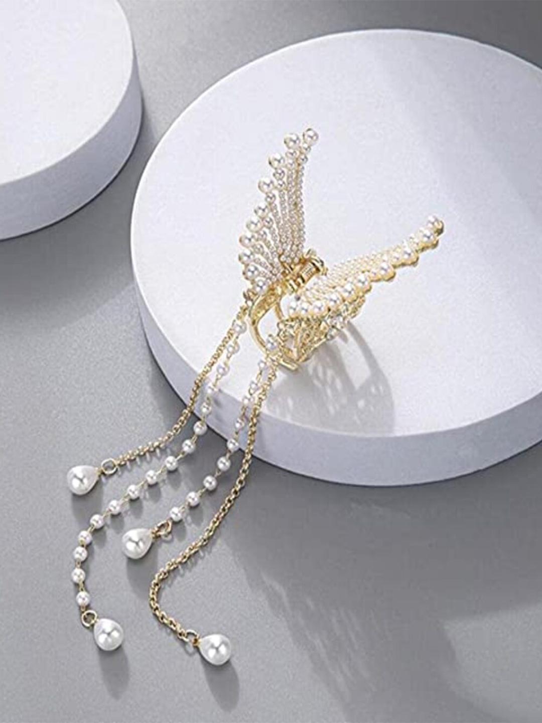 Buy ANNA CREATIONS Embellished Metal Claw Clip - Hair Accessory for ...