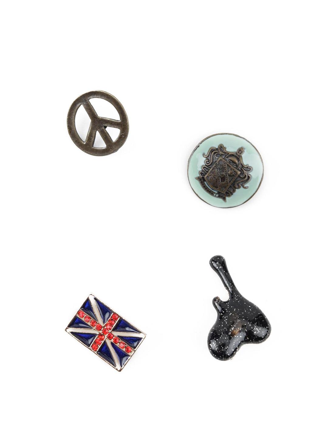 Buy ODETTE Set Of 4 Dainty Brooch - Brooch for Women 24000226 | Myntra