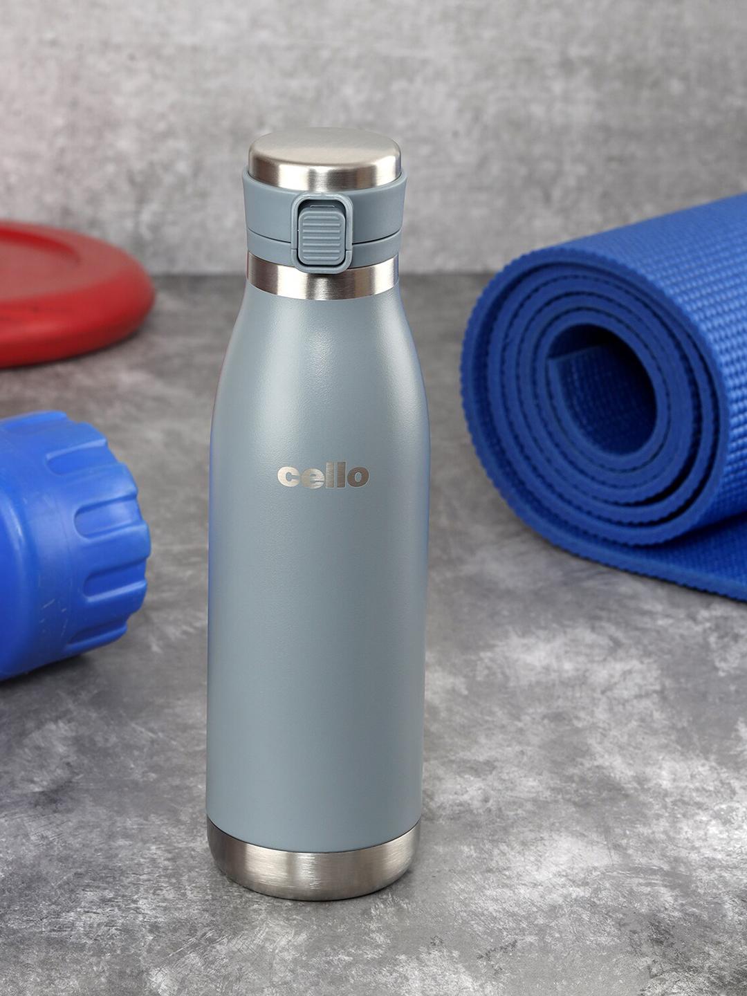 Buy Cello Duro Jet Tuff Grey Solid Stainless Steel Double Wall Vacuum ...