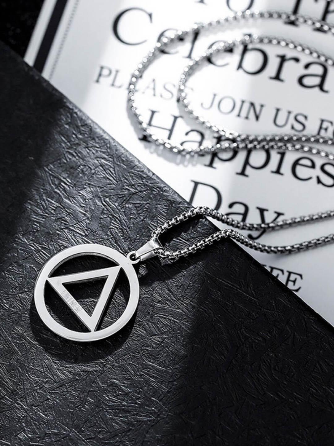 Buy SALTY Men Stainless Steel Infinity Matrix Pendant With Chain ...