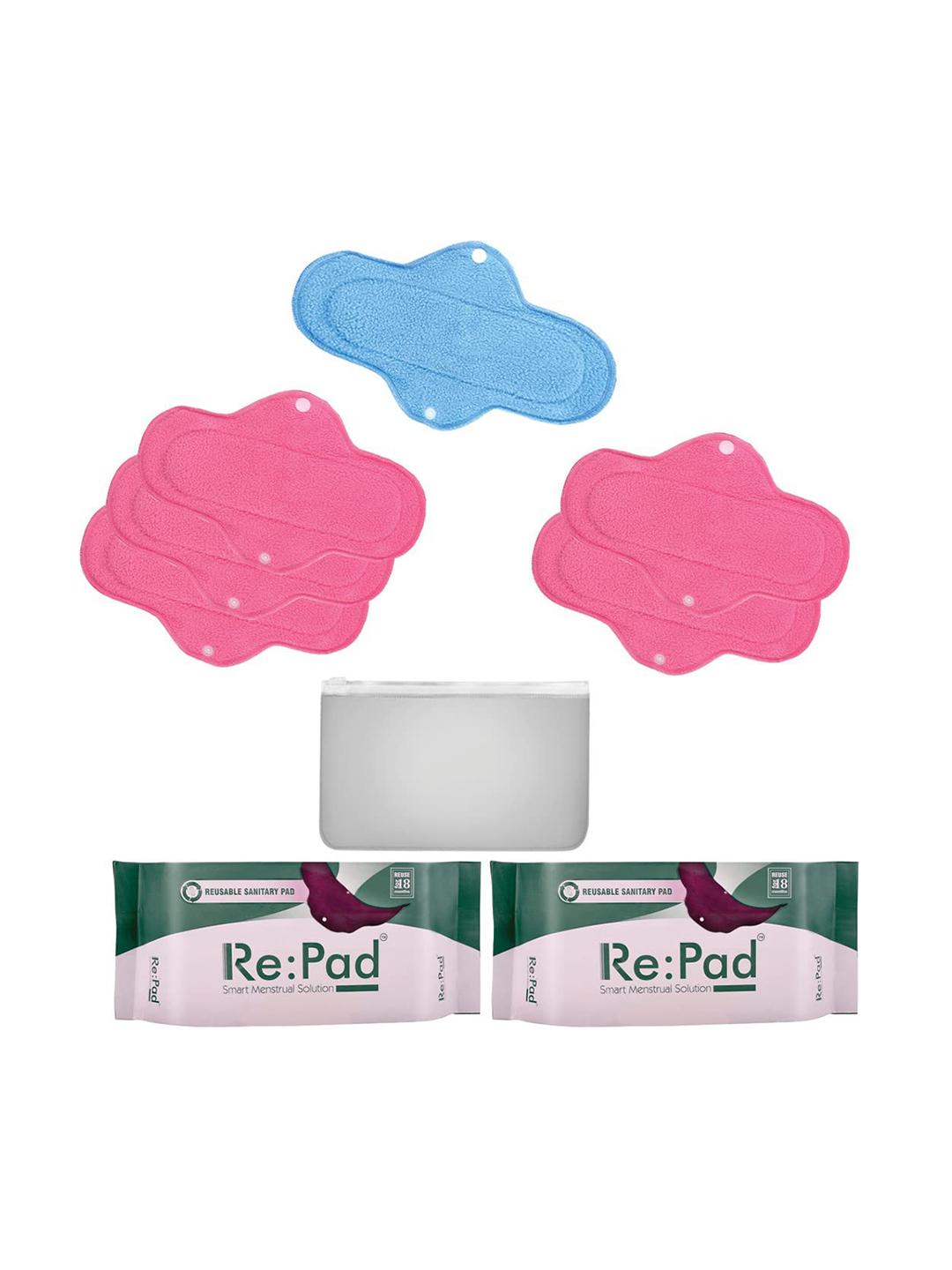 Buy RePad Set Of 6 Reusable Sanitary Menstrual Cloth Pad - Sanitary ...