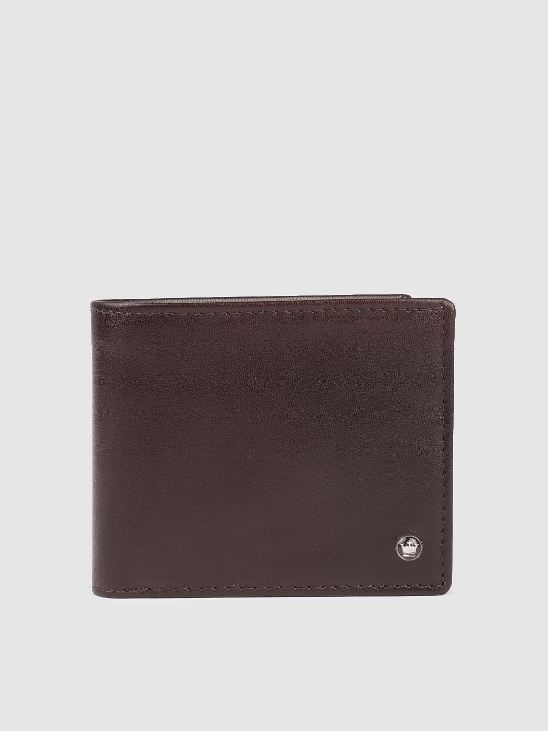 Buy Louis Philippe Men Solid Leather Two Fold Wallet - Wallets for Men ...