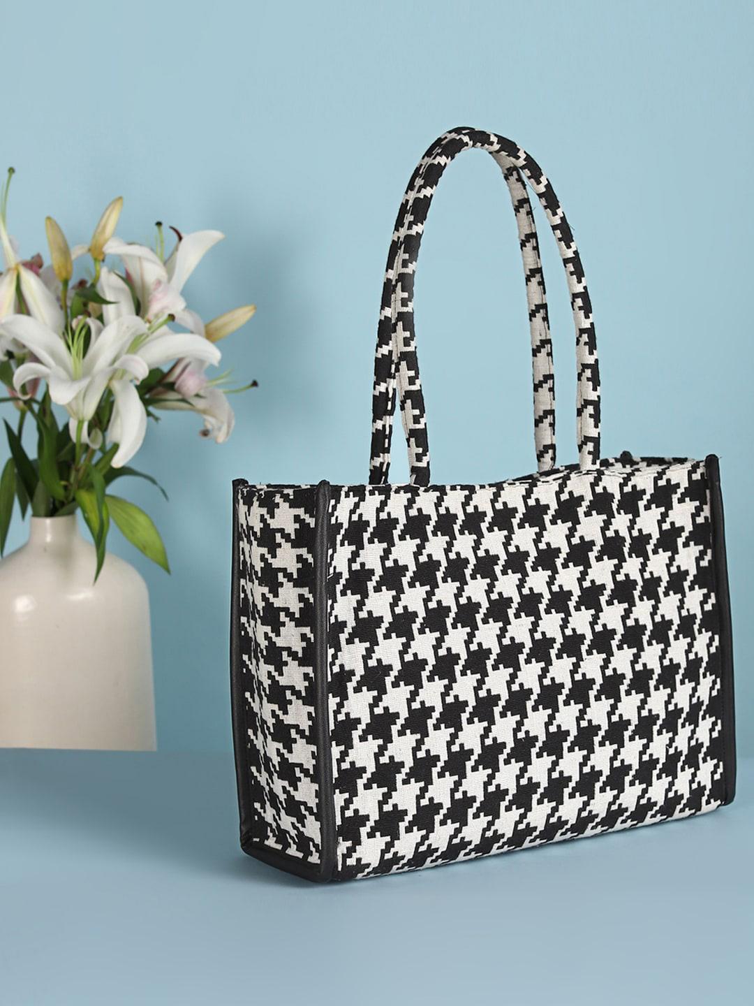Buy DEEBACO Abstract Printed Structured Cotton Shoulder Bag - Handbags ...