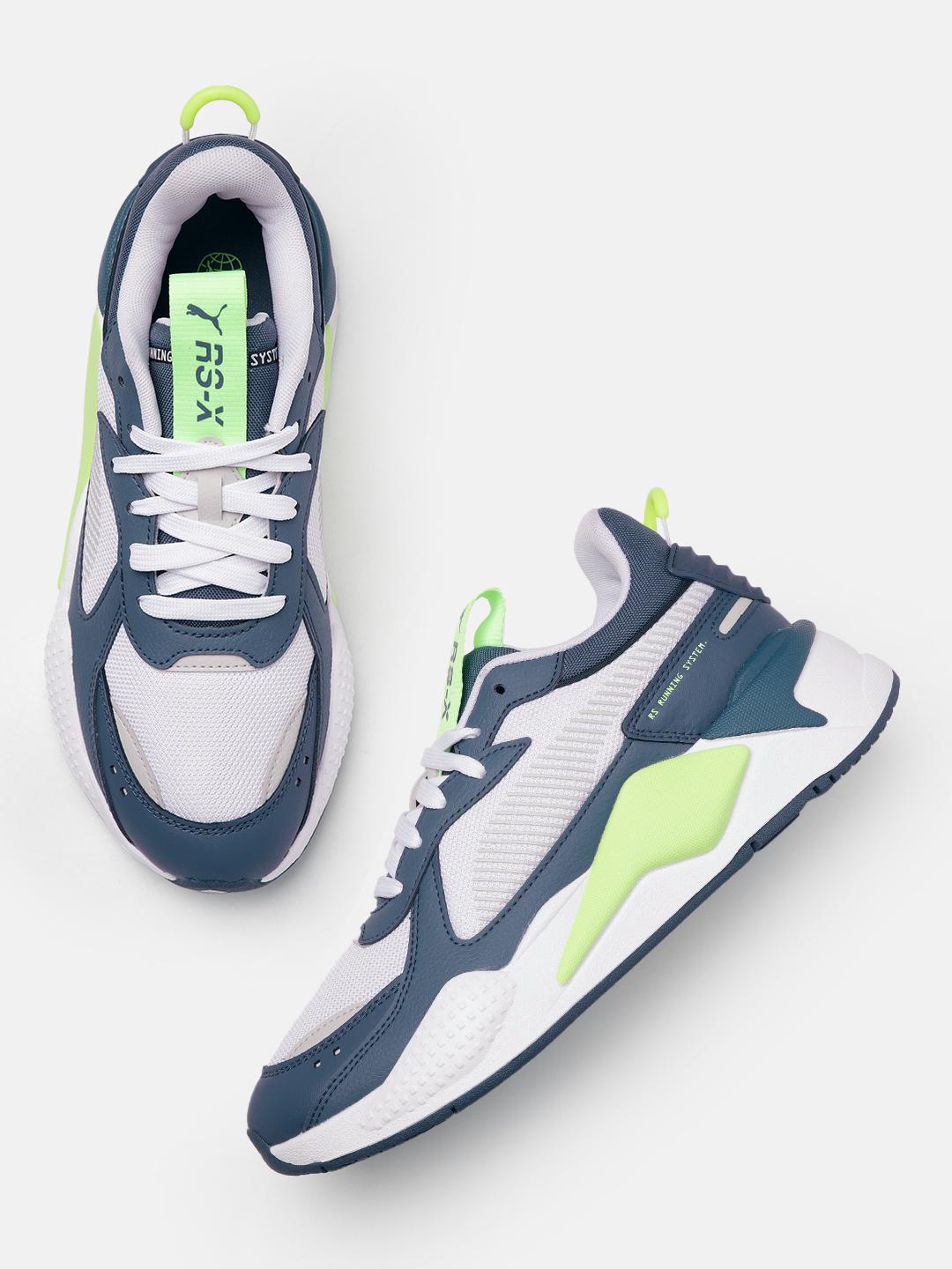 Buy Puma Unisex Colourblocked & Textured RS X Geek Sneakers - Casual ...