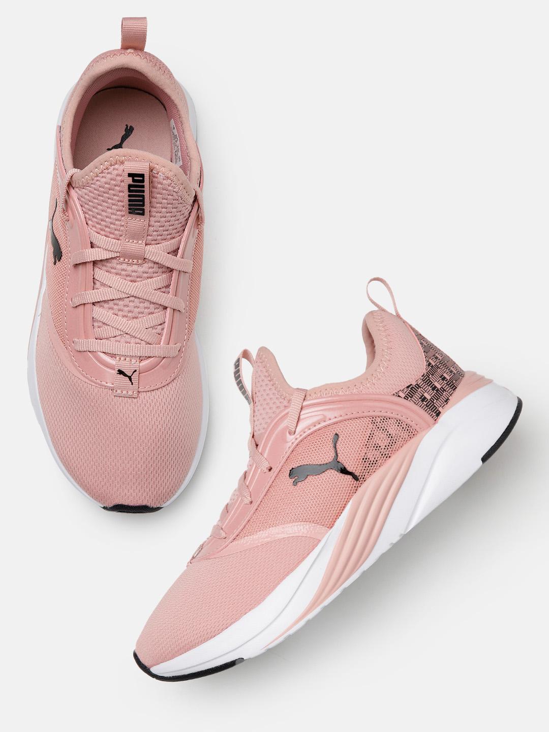 Buy Puma Women Textured & Minimal Brand Logo Print Softride Ruby Logo ...