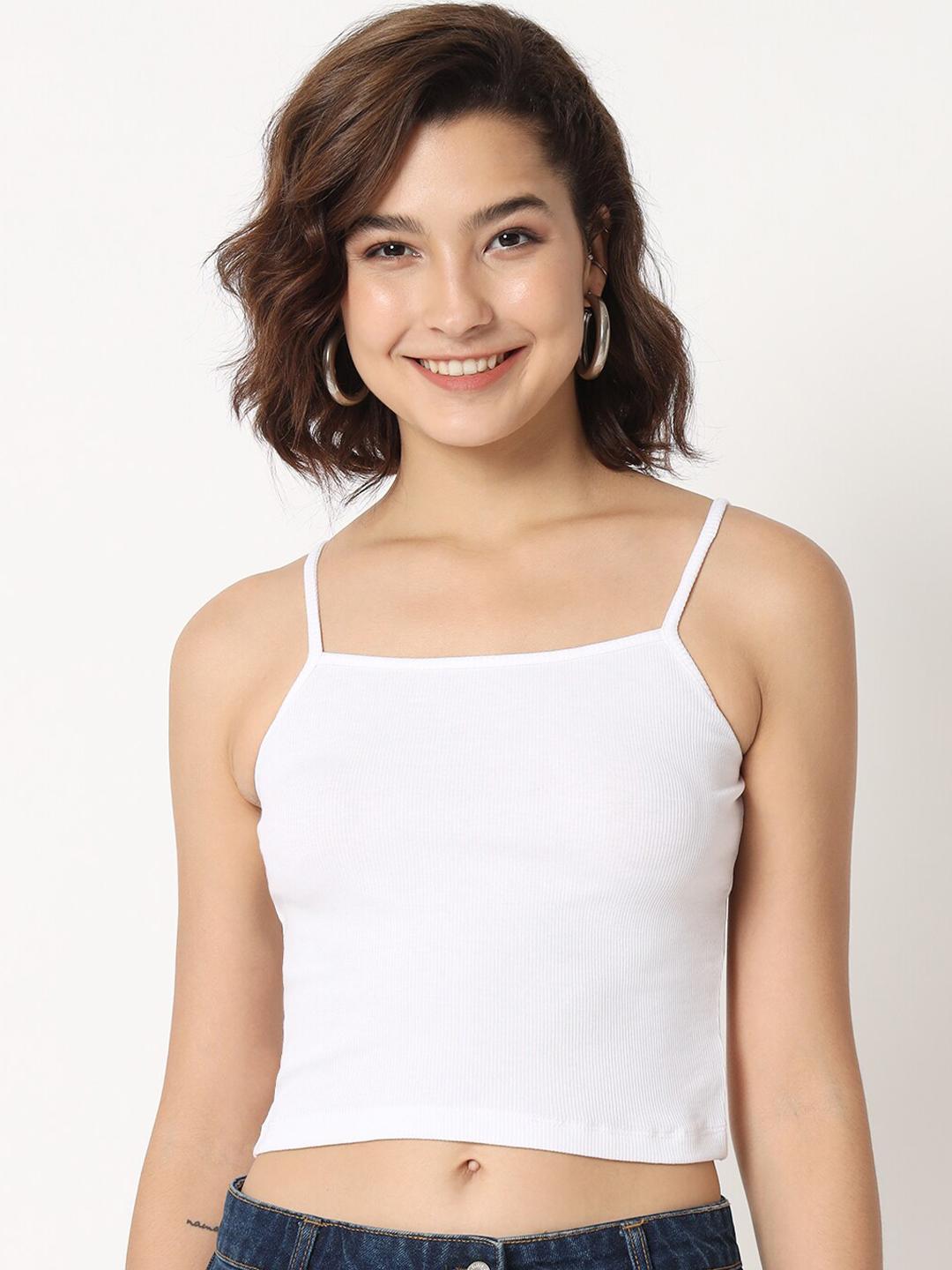 Buy CHARMGAL Shoulder Strap Crop Top - Tops for Women 24104956 | Myntra
