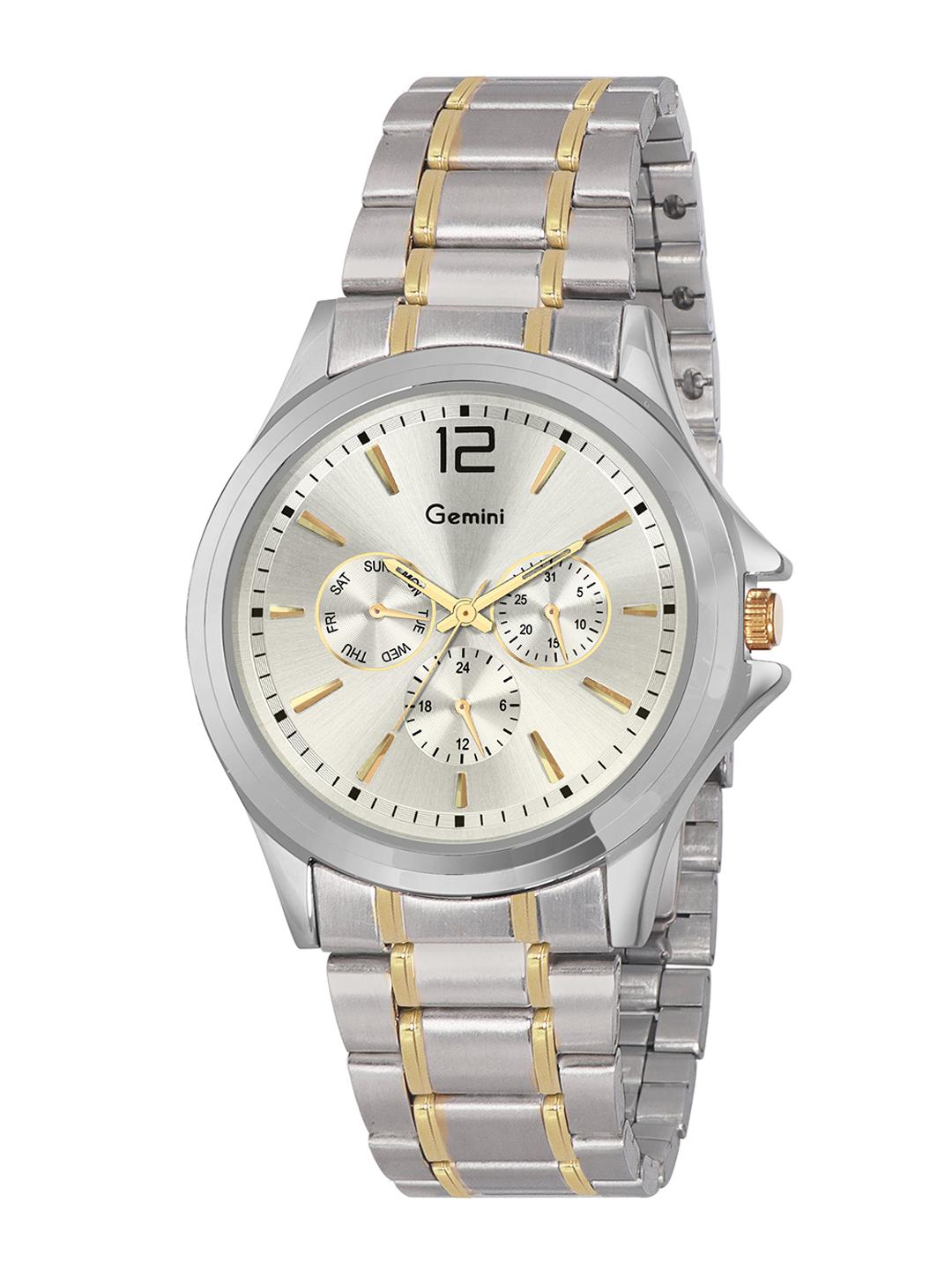 Buy GEMINI Men Dial & Stainless Steel Straps Analogue Watch BNS ...