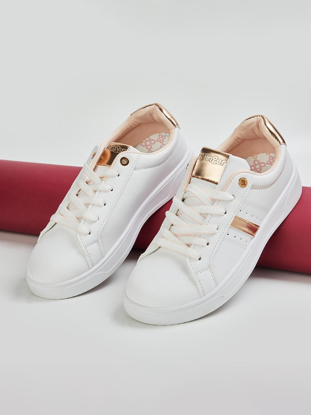 Buy Ginger By Lifestyle Women Perforated Lace Up Sneakers - Casual ...