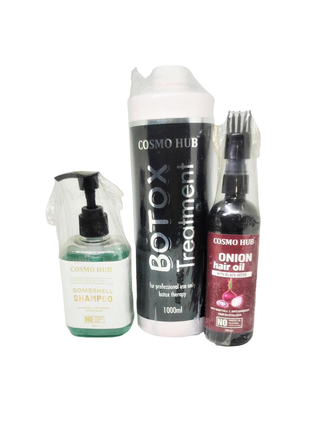 Buy COSMO HUB Set Of 3 Professional Botox With Bombshell Shampoo ...