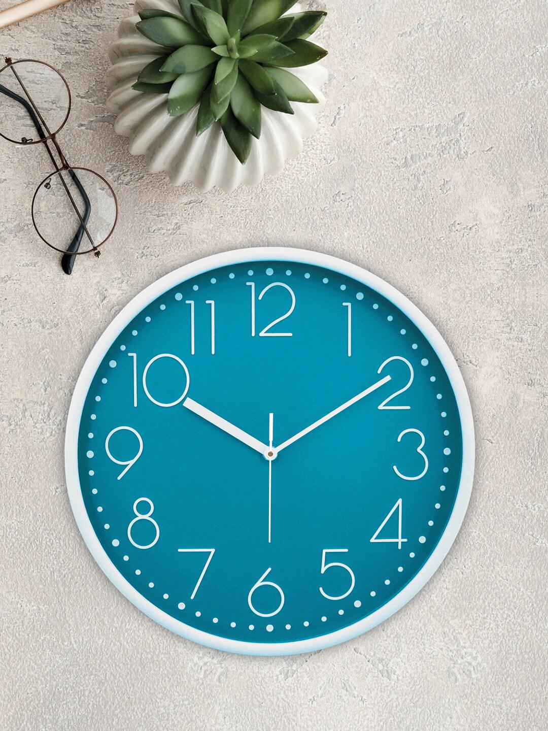 Buy RANDOM Blue Contemporary Wall Clock - Clocks for Unisex 24171878 ...