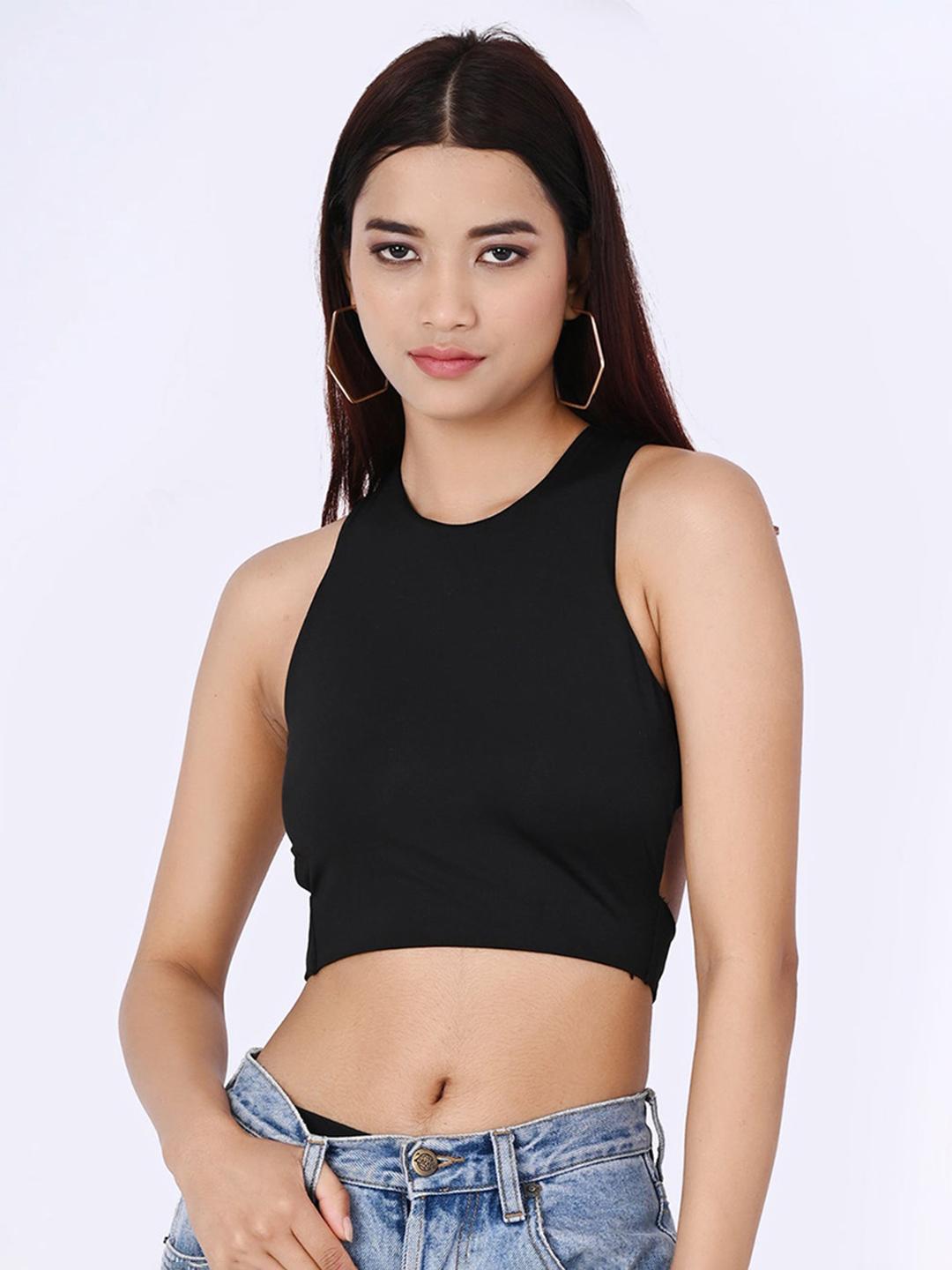 Buy Outcast Round Neck Styled Back Crop Top - Tops for Women 24234764 ...