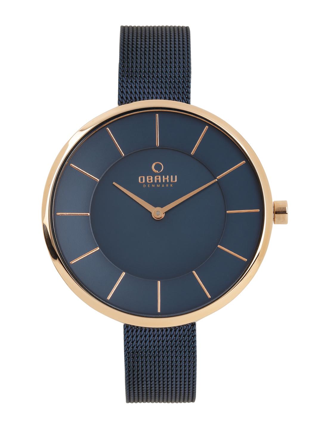 Buy Obaku Women Blue SAND OCEAN Analogue Watch V185LXVLML - Watches for ...