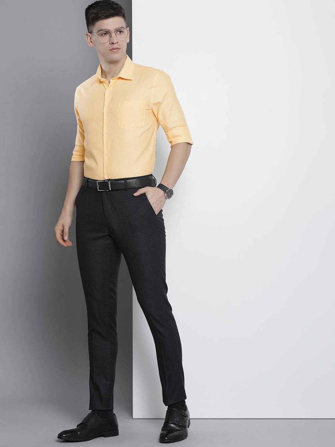 Buy The Indian Garage Co. X Luxe Men Solid Slim Fit Opaque Formal Shirt ...