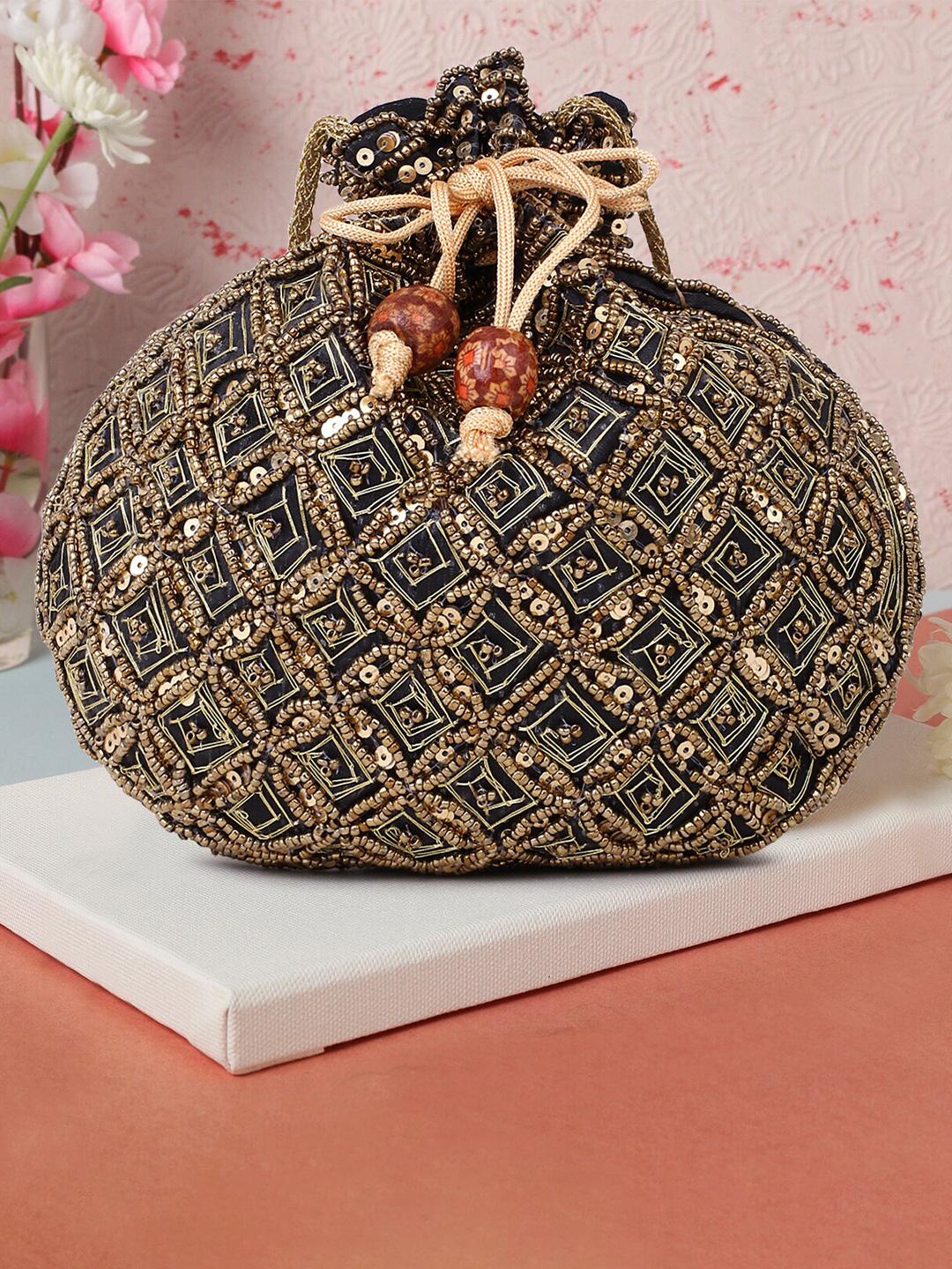 Buy DN Creation Embellished Potli Clutch - Clutches for Women 24252604 ...