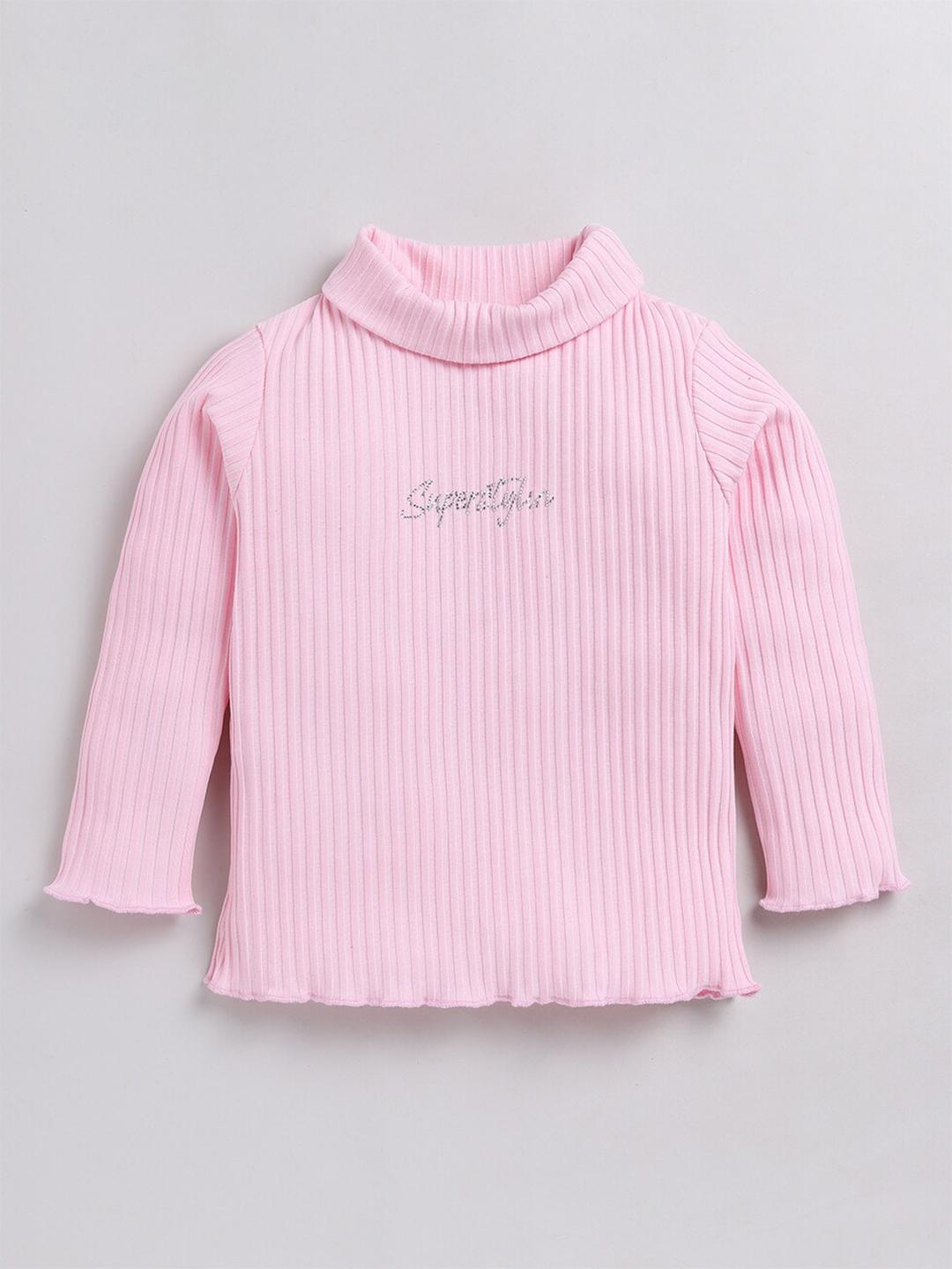 Buy Ginie Girls Striped High Neck Cotton Top - Tops for Girls 24254206 ...