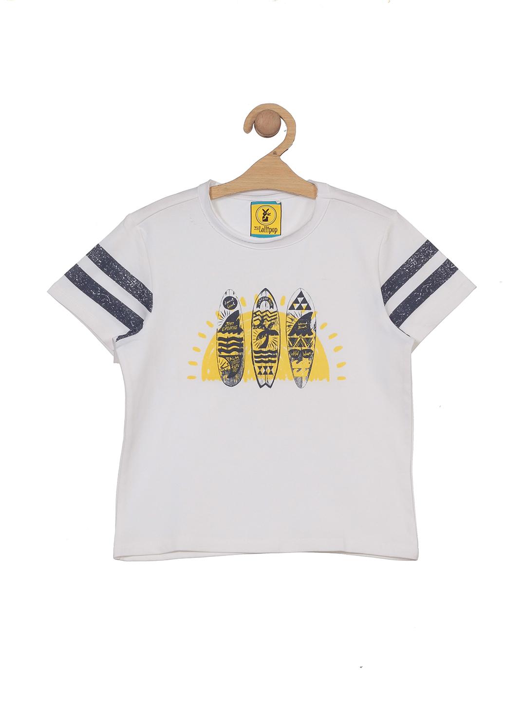 Buy Lil Lollipop Kids Abstract Printed Pure Cotton T Shirt - Tshirts ...